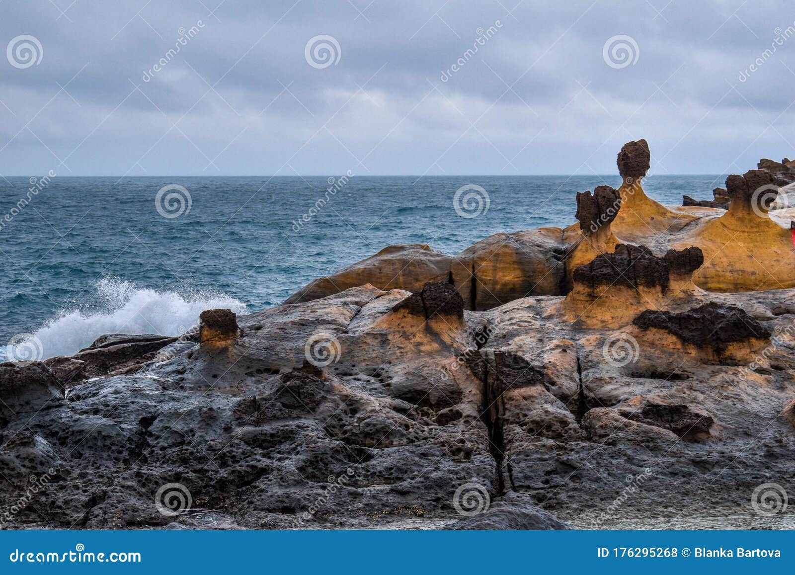 Geological Phenomena in the North of Taiwan Stock Photo - Image of ...