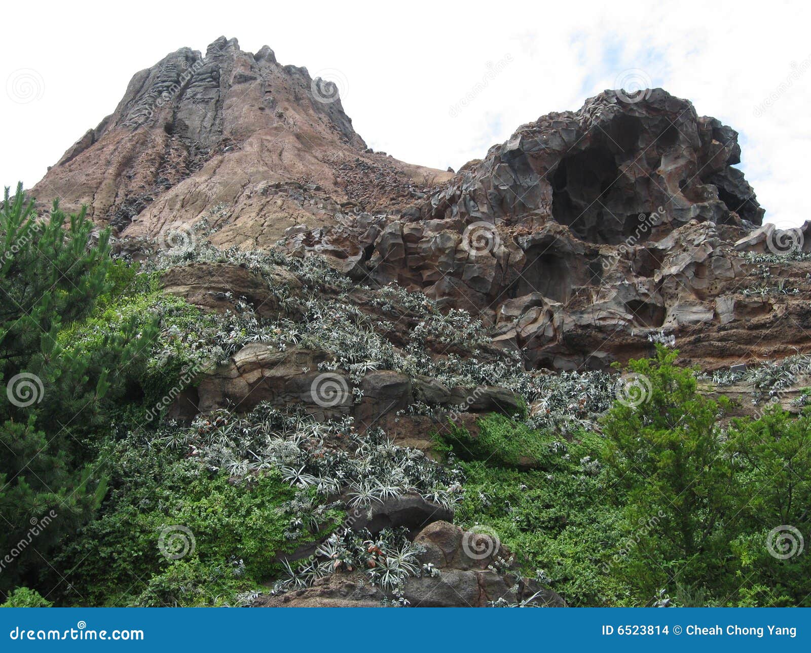 Geological rock formation stock photo. Image of barren - 6523814