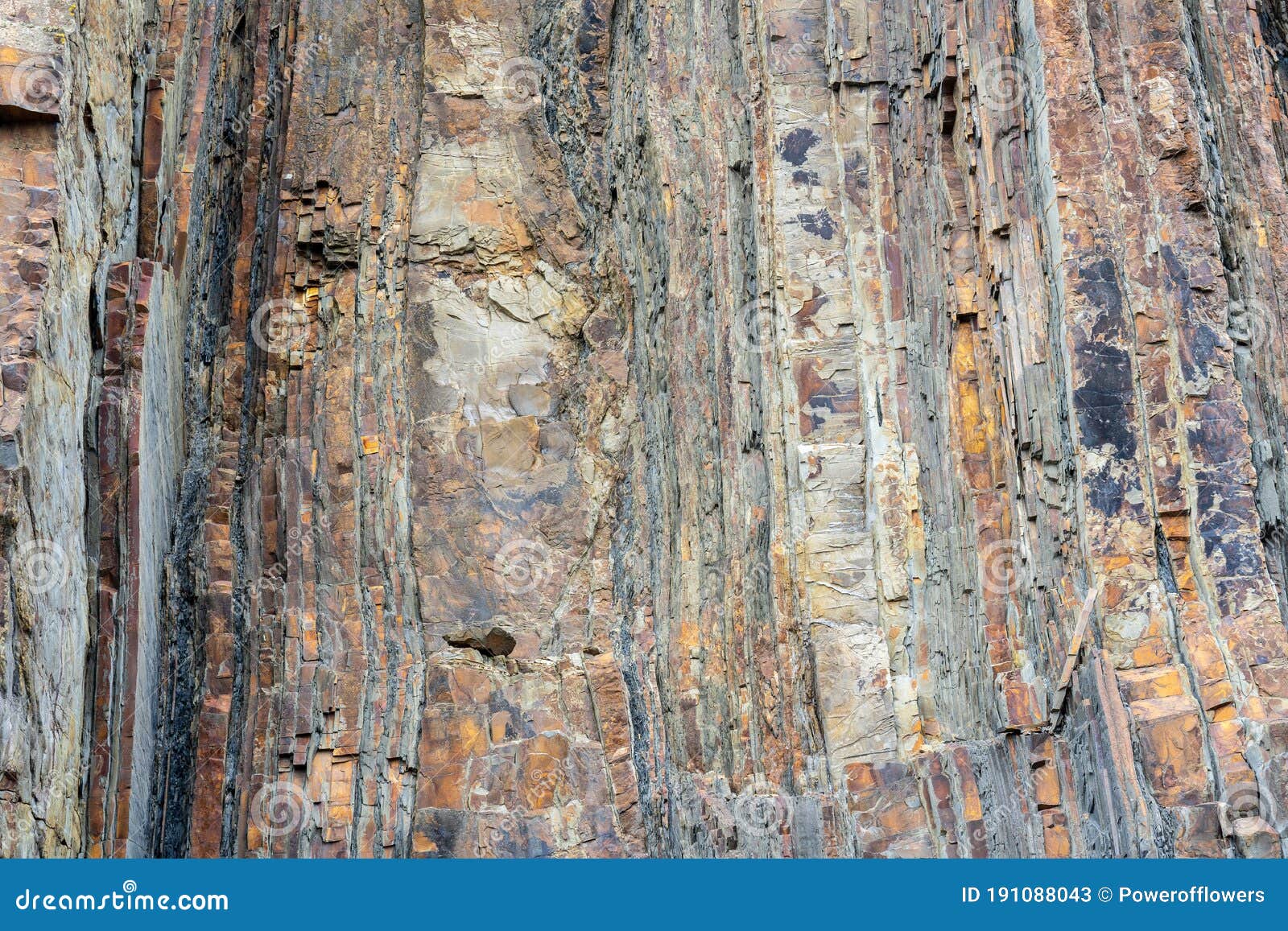 Geological Rock Layers.Close-up Abstract Shot of the Rock Face Stock ...