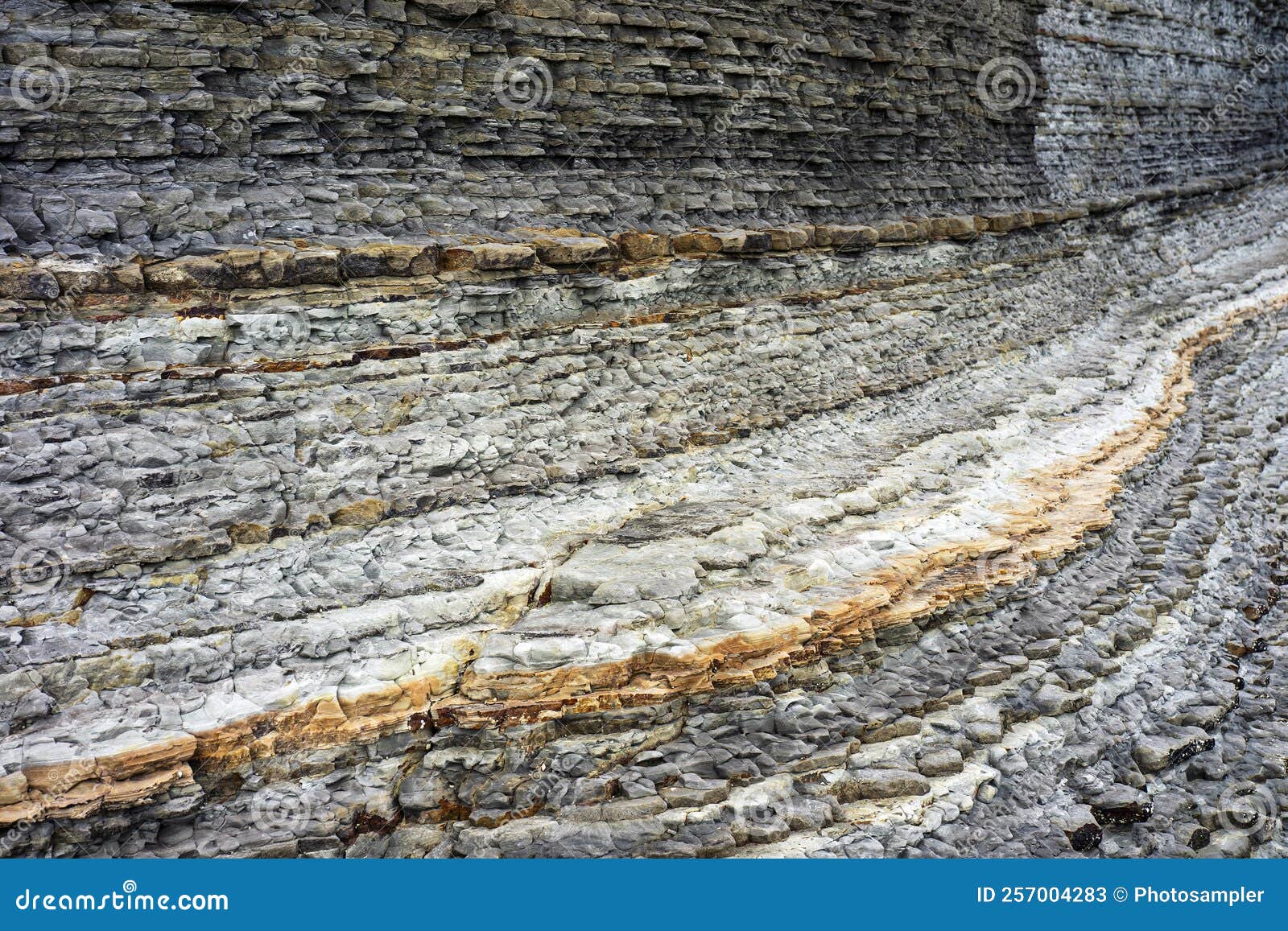 Geological Rock Layers Over Millions of Years Stock Image - Image of ...