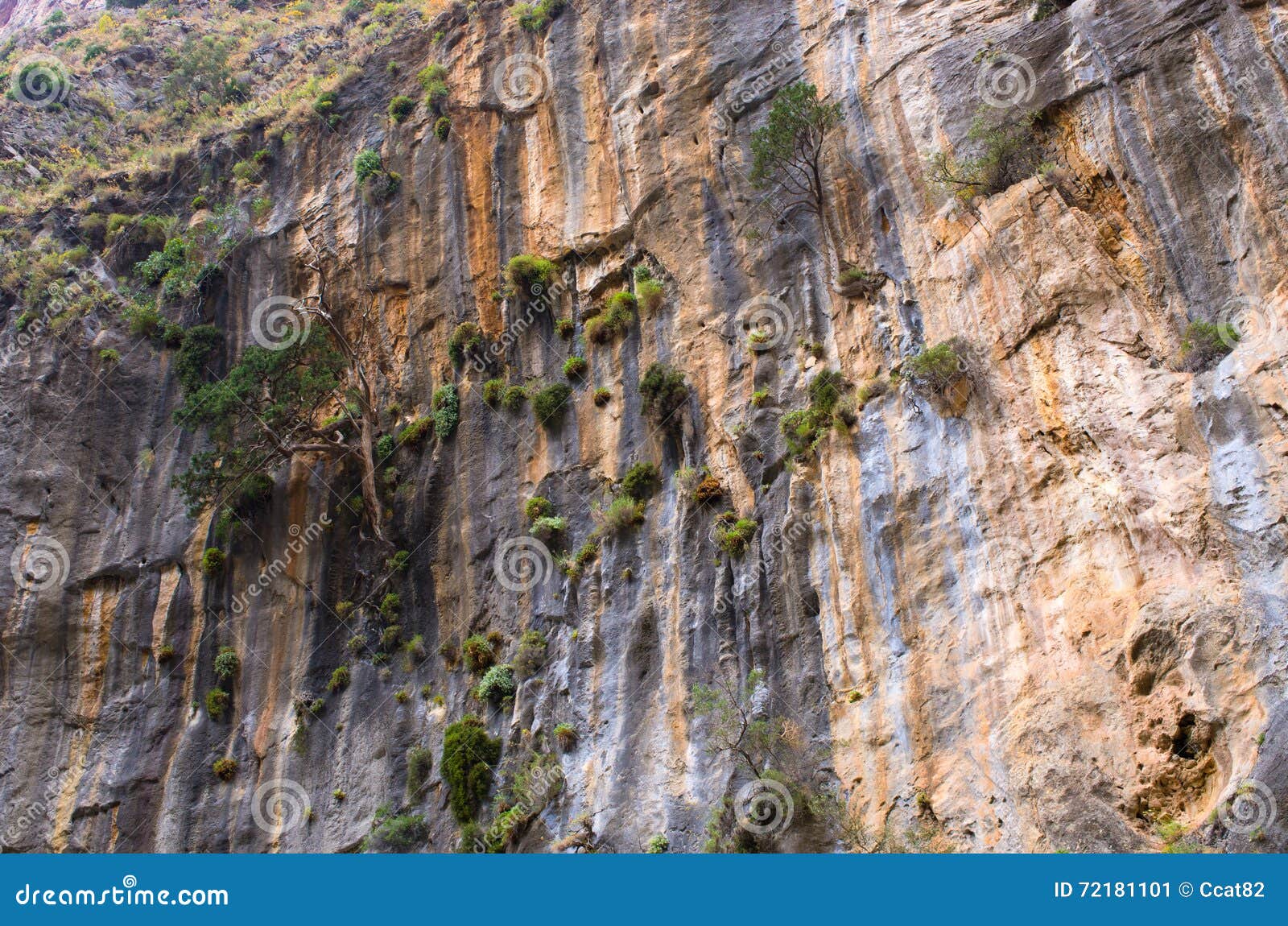 Geological in Samaria Gorge on Crete Island, Greece Stock Image - Image ...