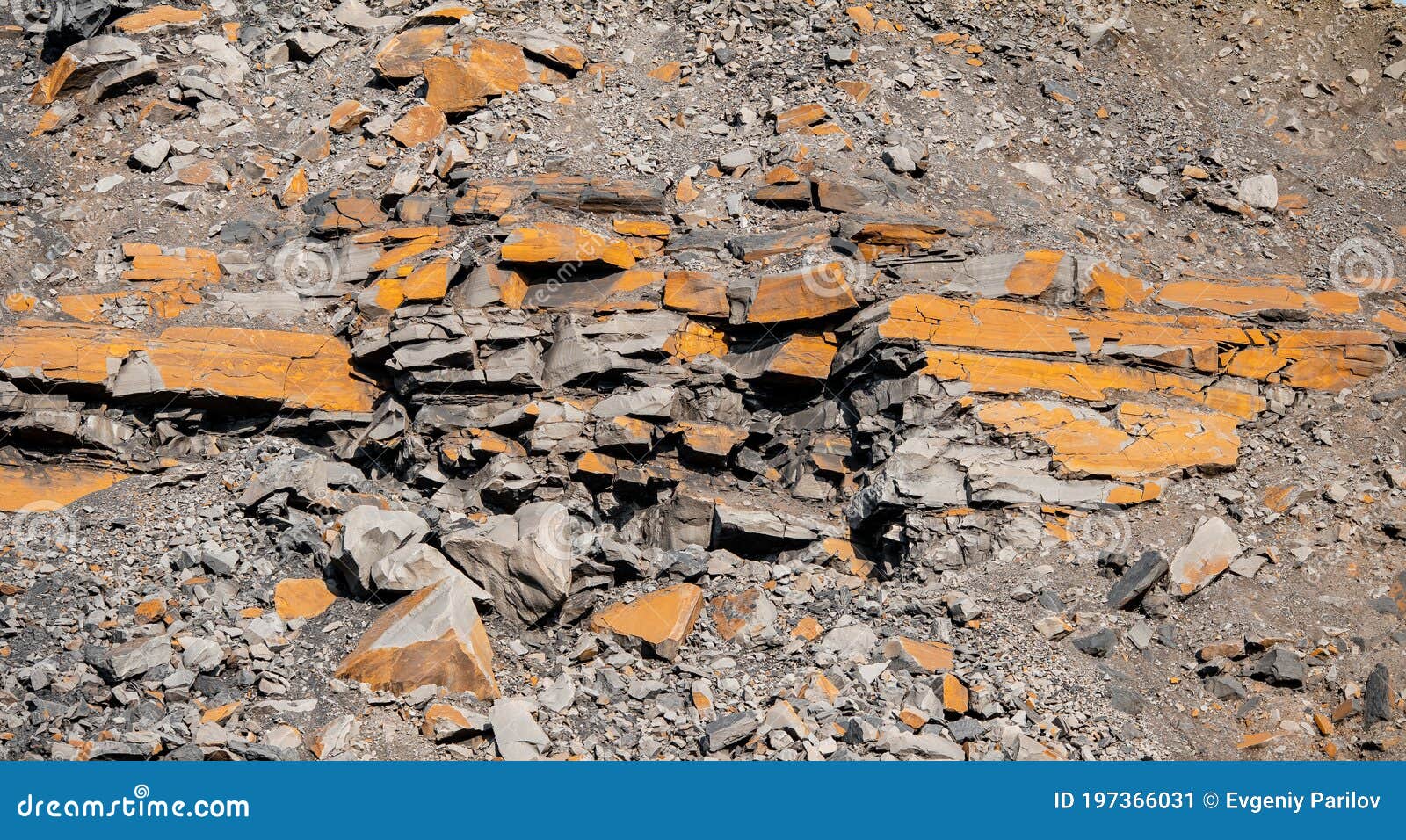 Geological Section of Soil, Layers of Coal Gold. Overburden Open Mine ...