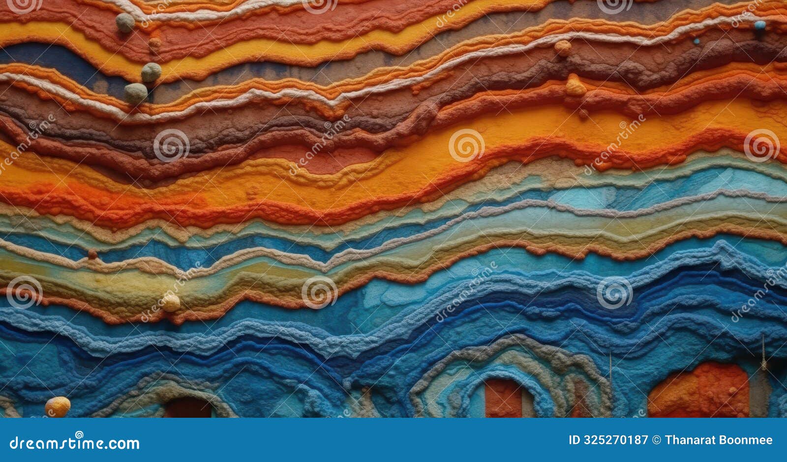 Geological Sediments Inspired Layers of Colors Blending in Deep ...