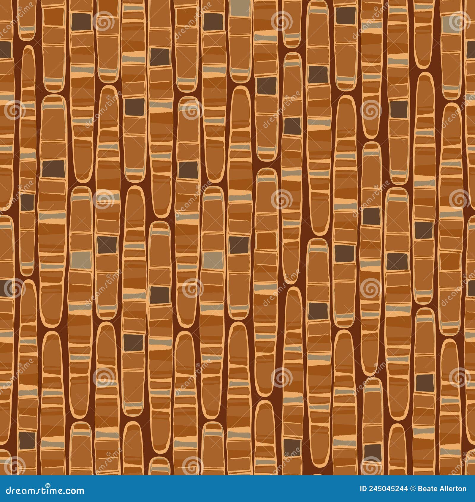 Geological Strata Seamless Vector Pattern Background. Mosaic Style ...