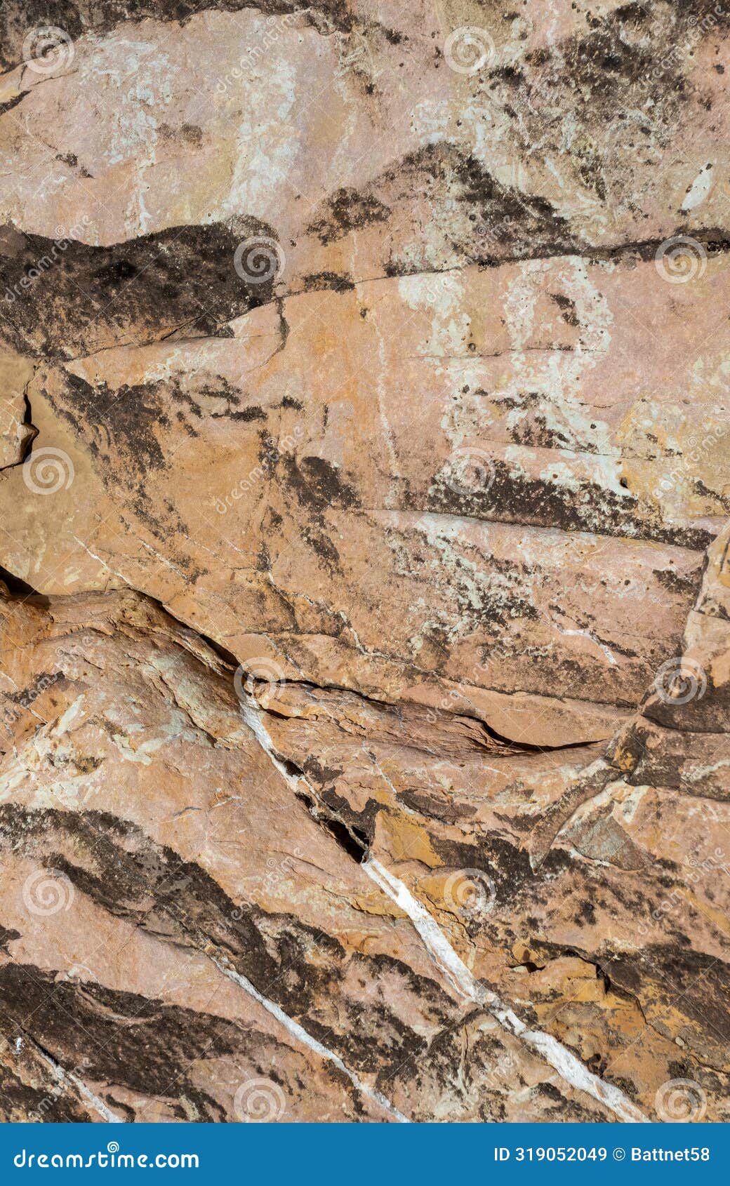 The Structure of Rocks that Came To the Surface, Forming Mountain ...