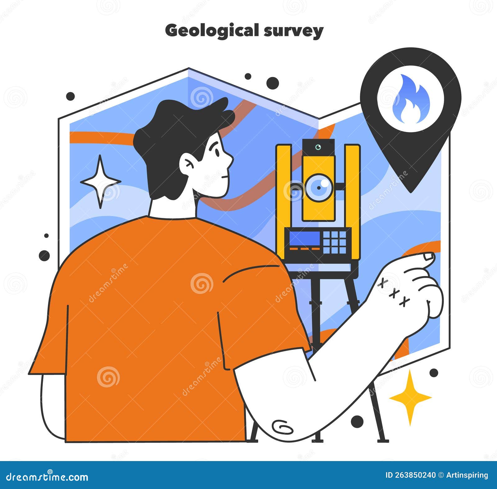 Geological Survey for Gas Fields Development. Natural Resource Stock ...