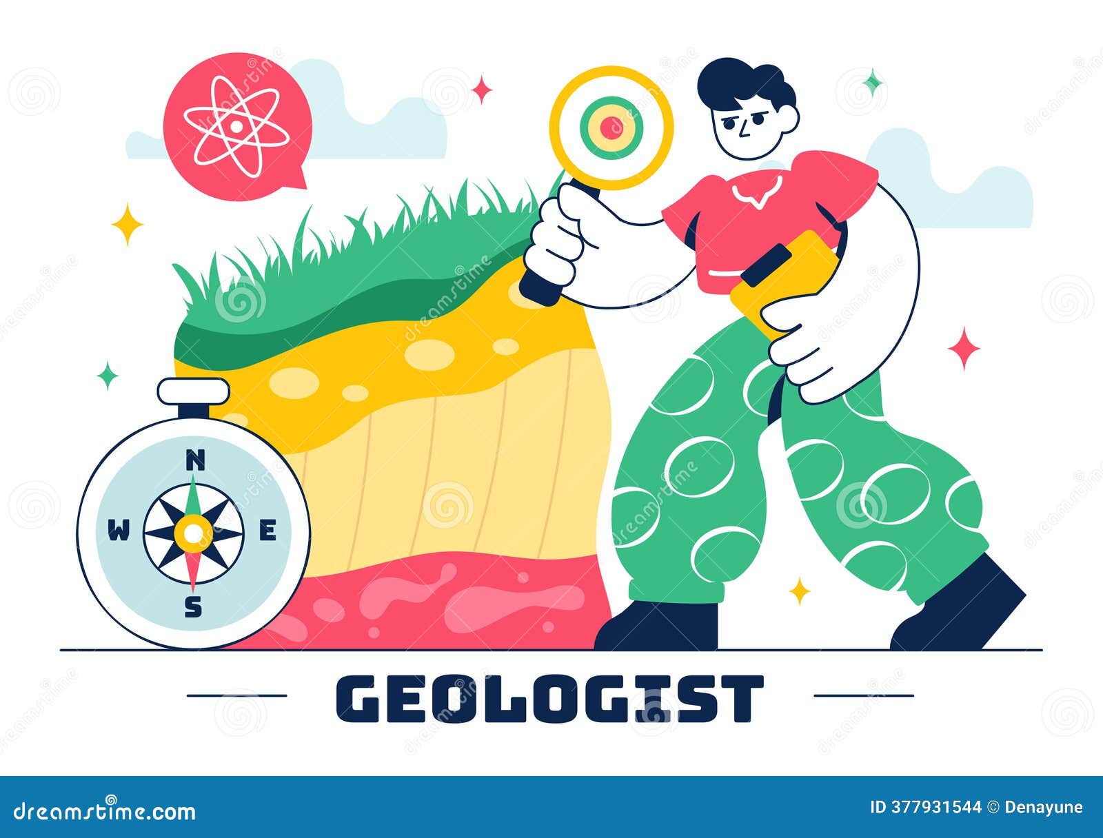 Soil Analysis Infographic Showing Section Of Fertile Soil Layers, Flat ...