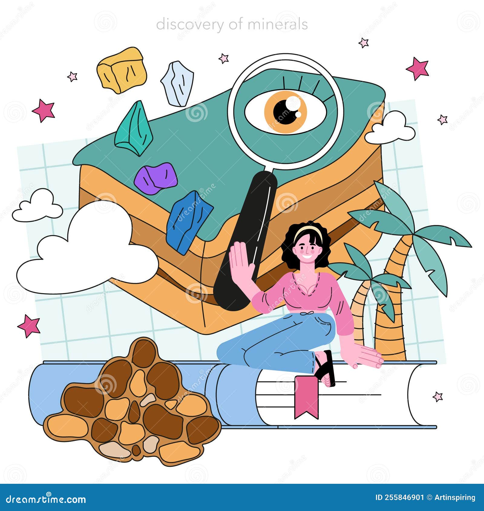 Geology Concept. Scientist Study Structure, Evolution and Dynamics ...