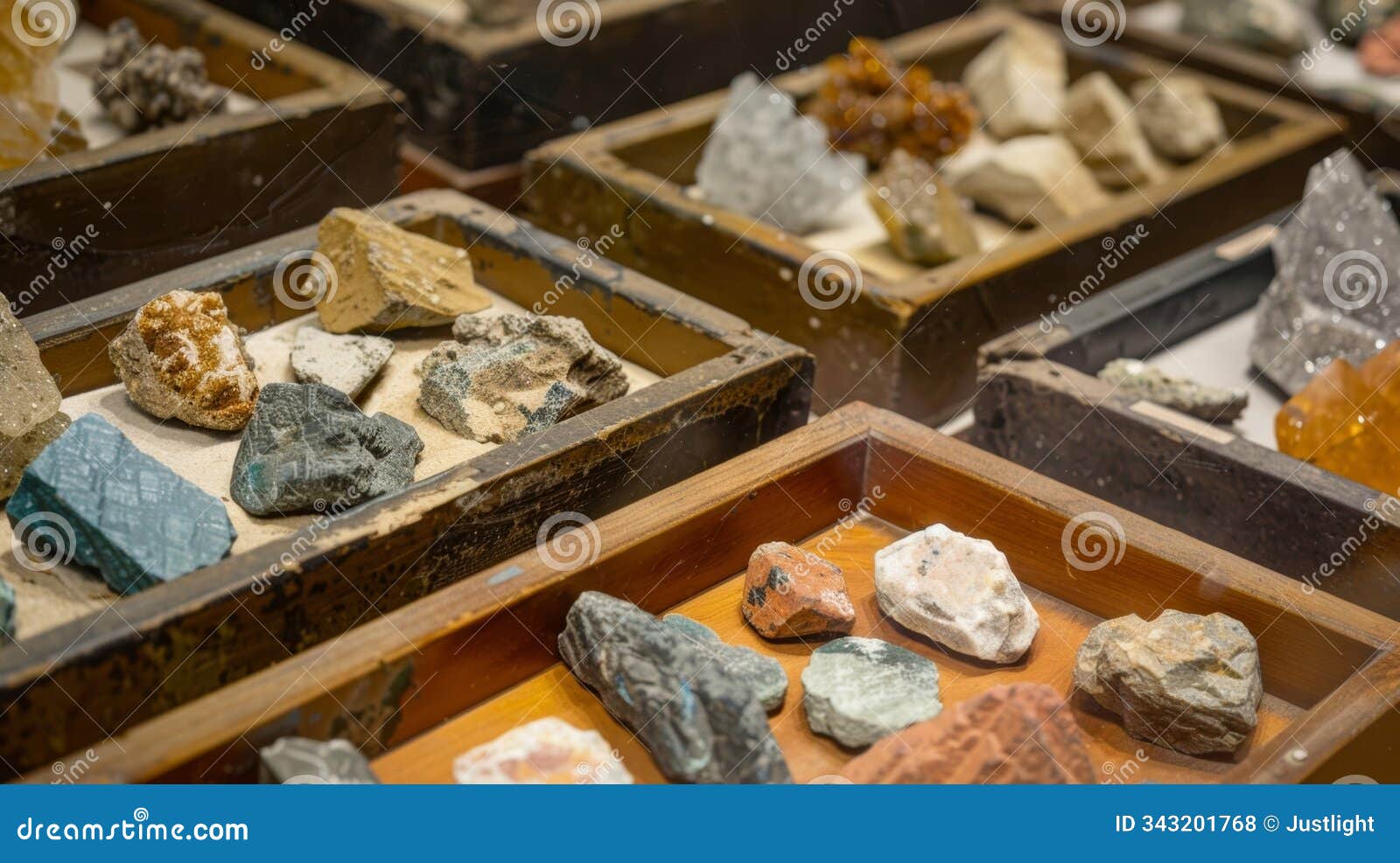 The Geology Exhibit Features Reallife Samples of Different Types of ...