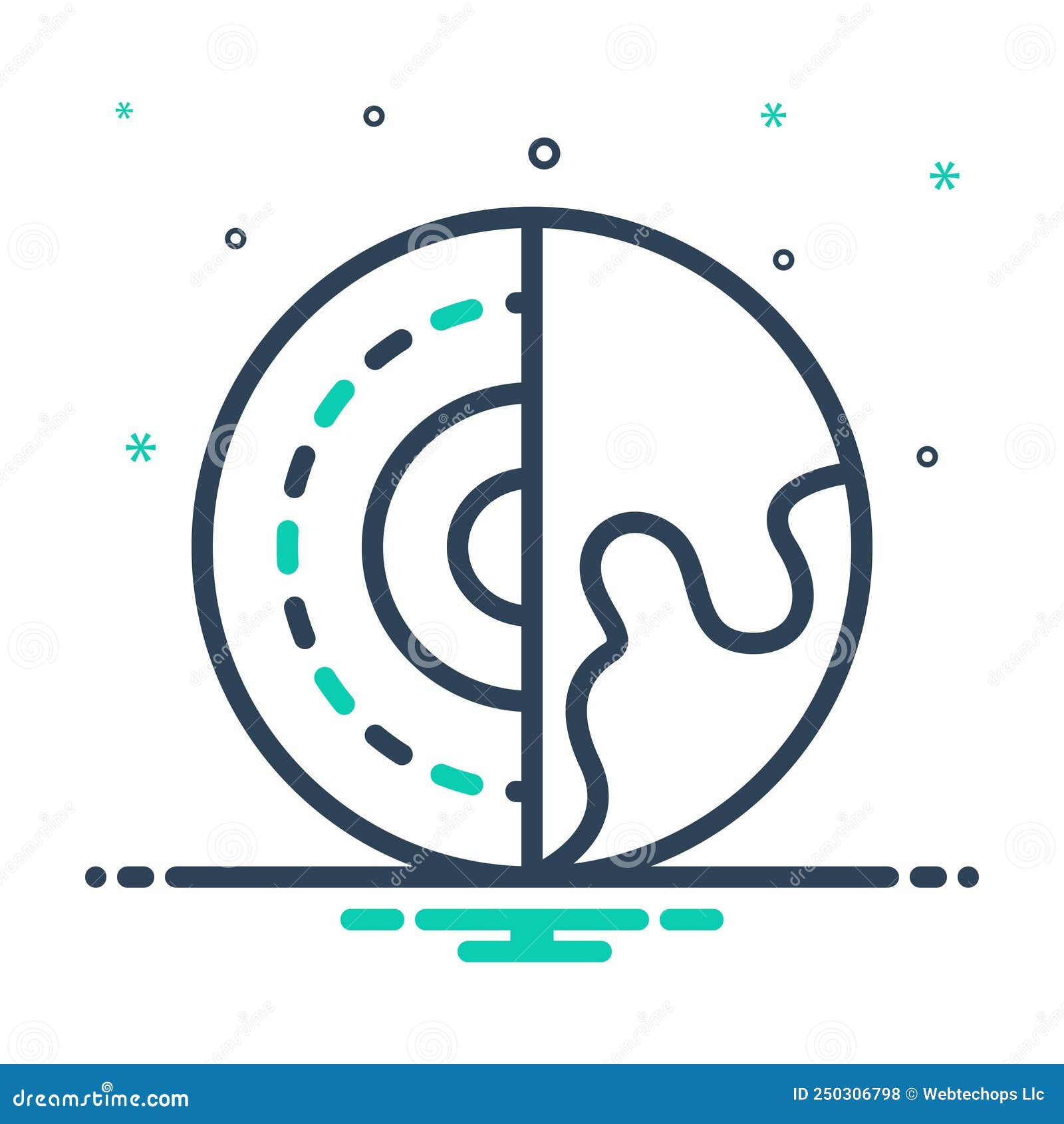 Mix Icon for Geology, Earth and Science Stock Illustration ...