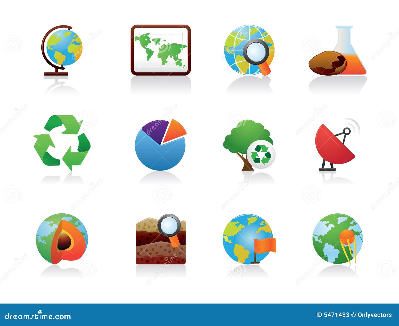 Geology Icons stock vector. Illustration of chart, cute - 5471433