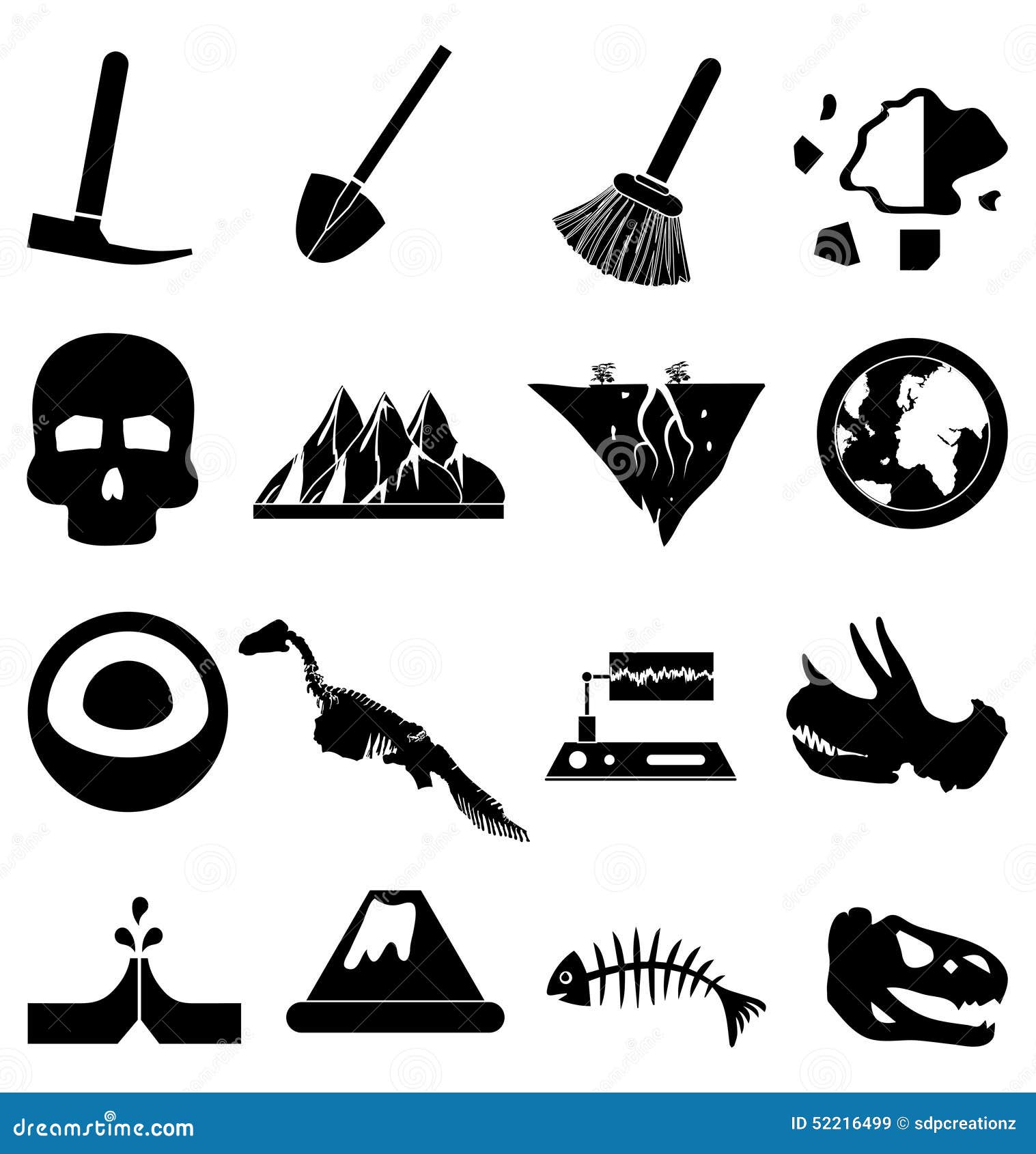 Geology icons set stock vector. Illustration of beauty - 52216499