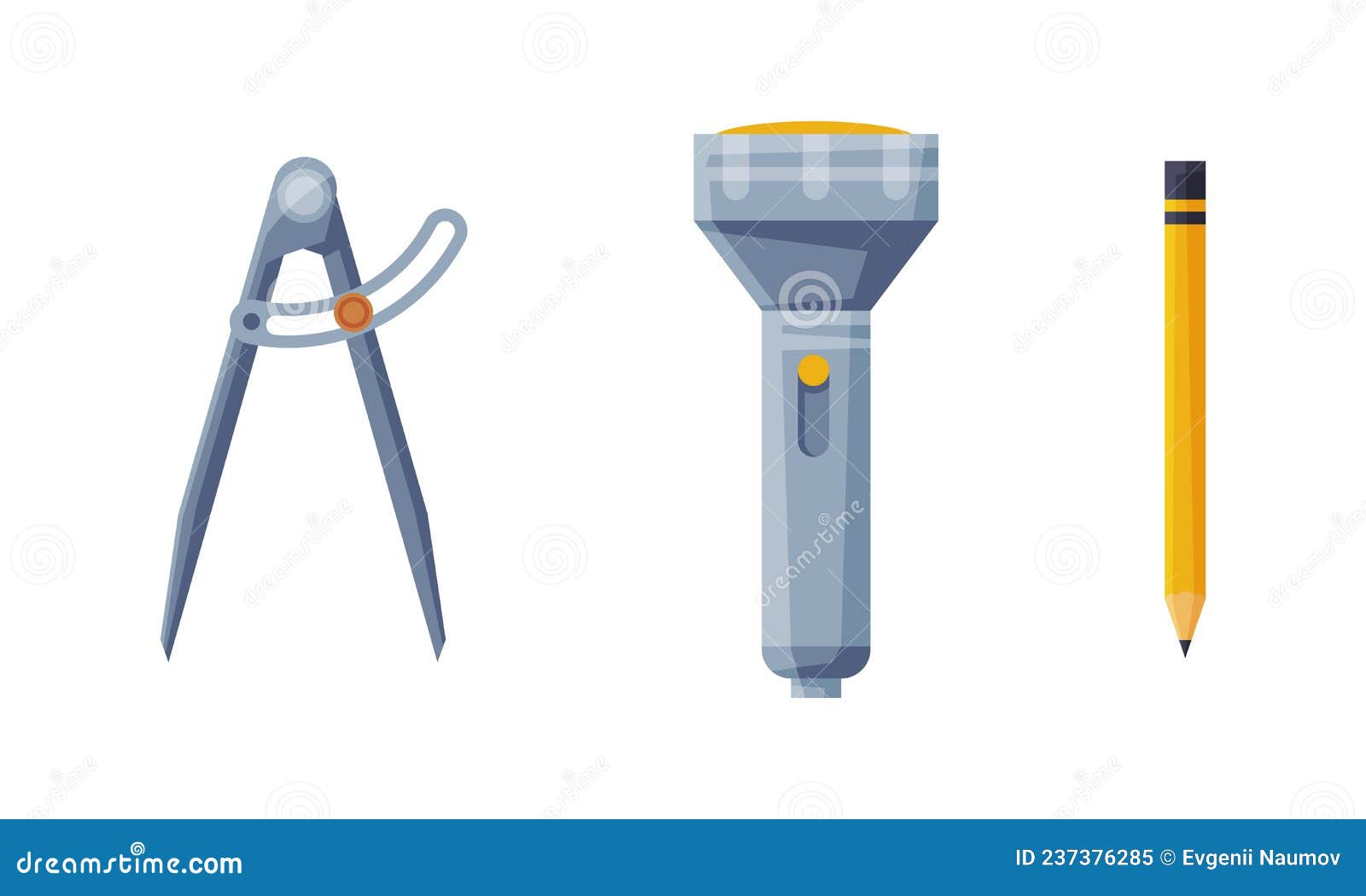 Geology Instrument And Tool With Tower Or Picket And Ground Level Cross ...