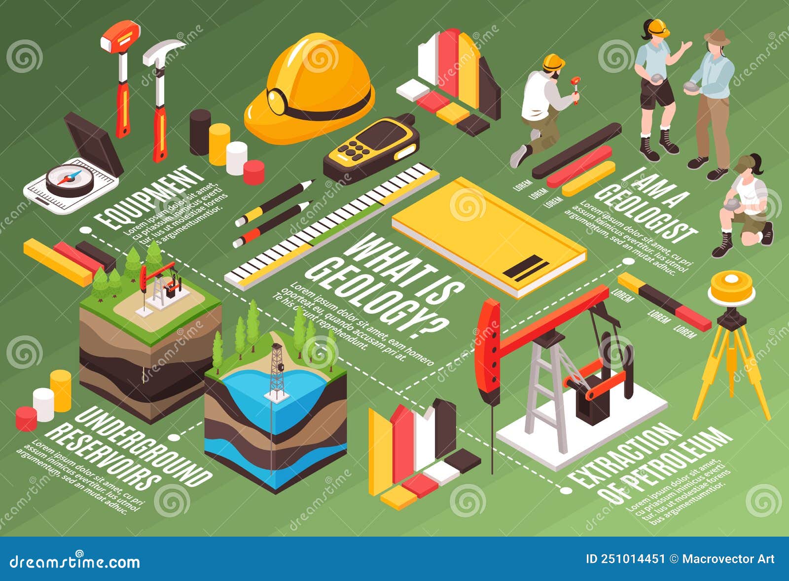 Geologists Digging Ground Composition Cartoon Vector | CartoonDealer ...