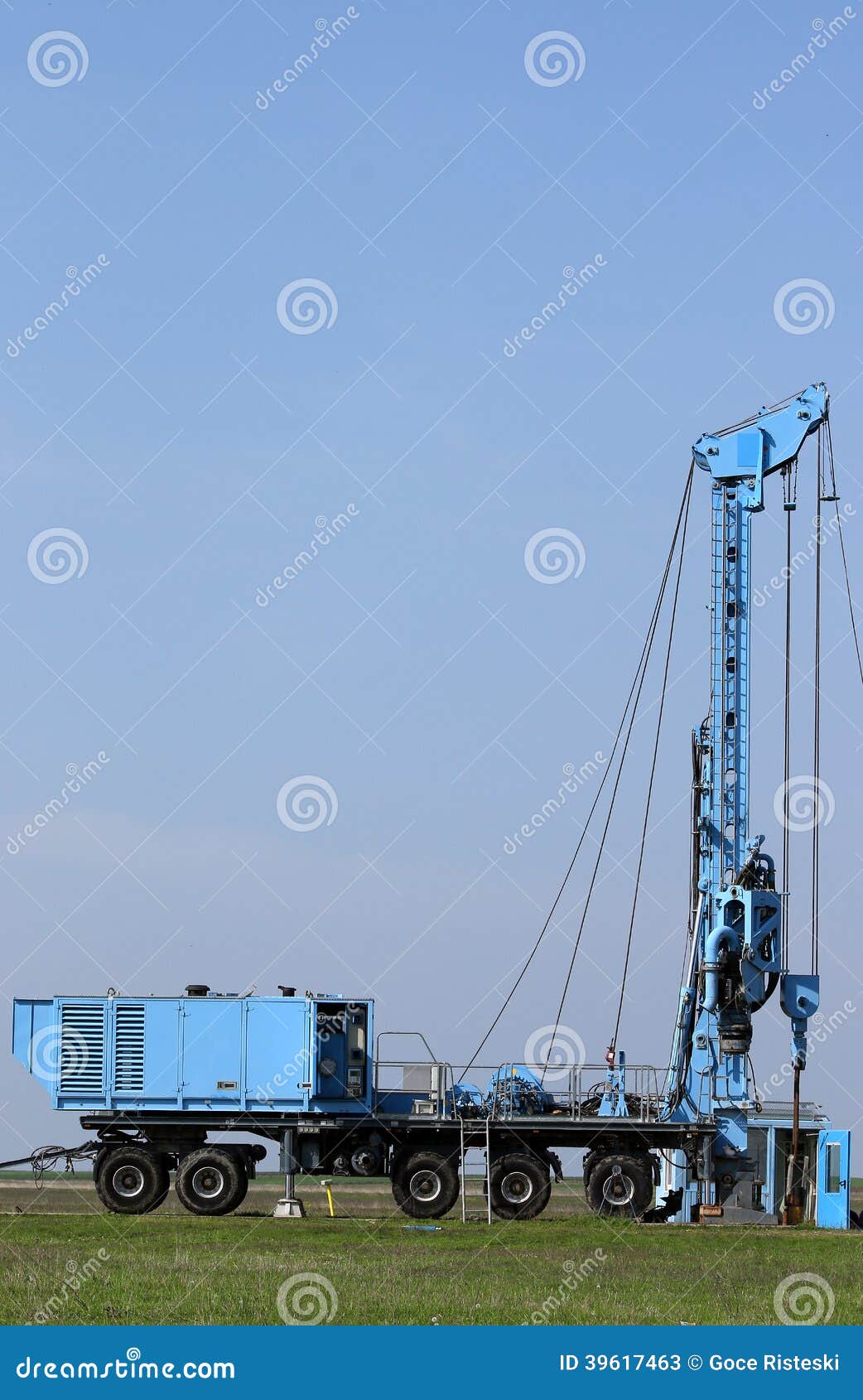 Geology and Oil Exploration Drilling Rig Vehicle Stock Image - Image of ...