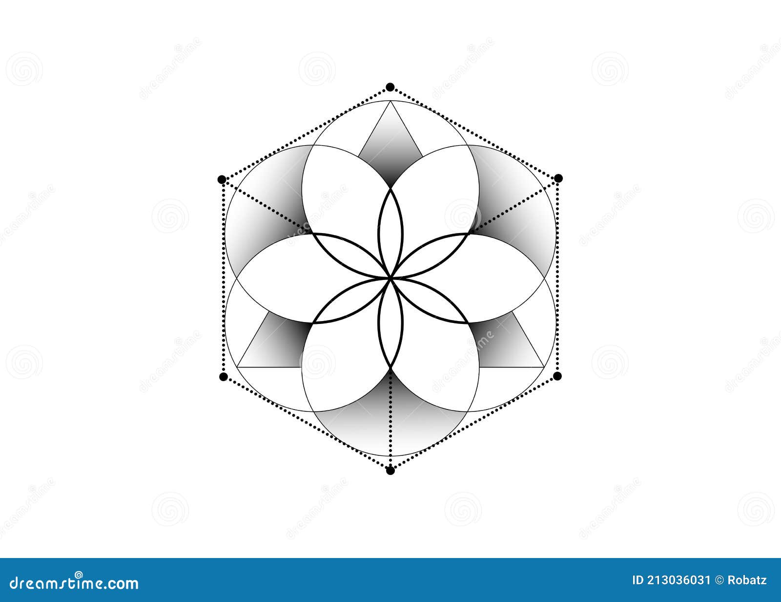 Symbol Of Alchemy And Sacred Geometry. Three Primes: Spirit, Soul, Body ...