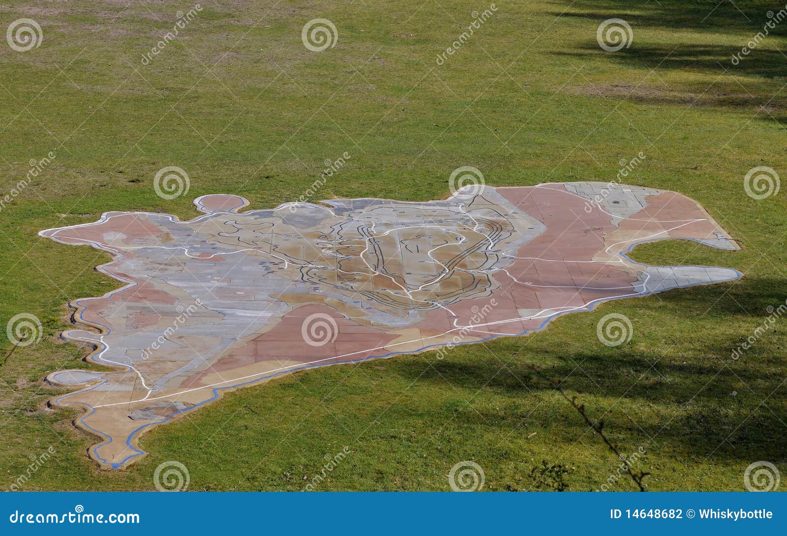 Geomap Da Floresta Do Decano Foto de Stock - Imagem de pedreiras ...