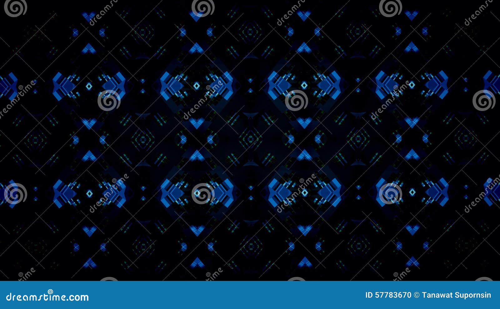 Geomatics Blue Color Pattern Wallpaper Stock Illustration ...