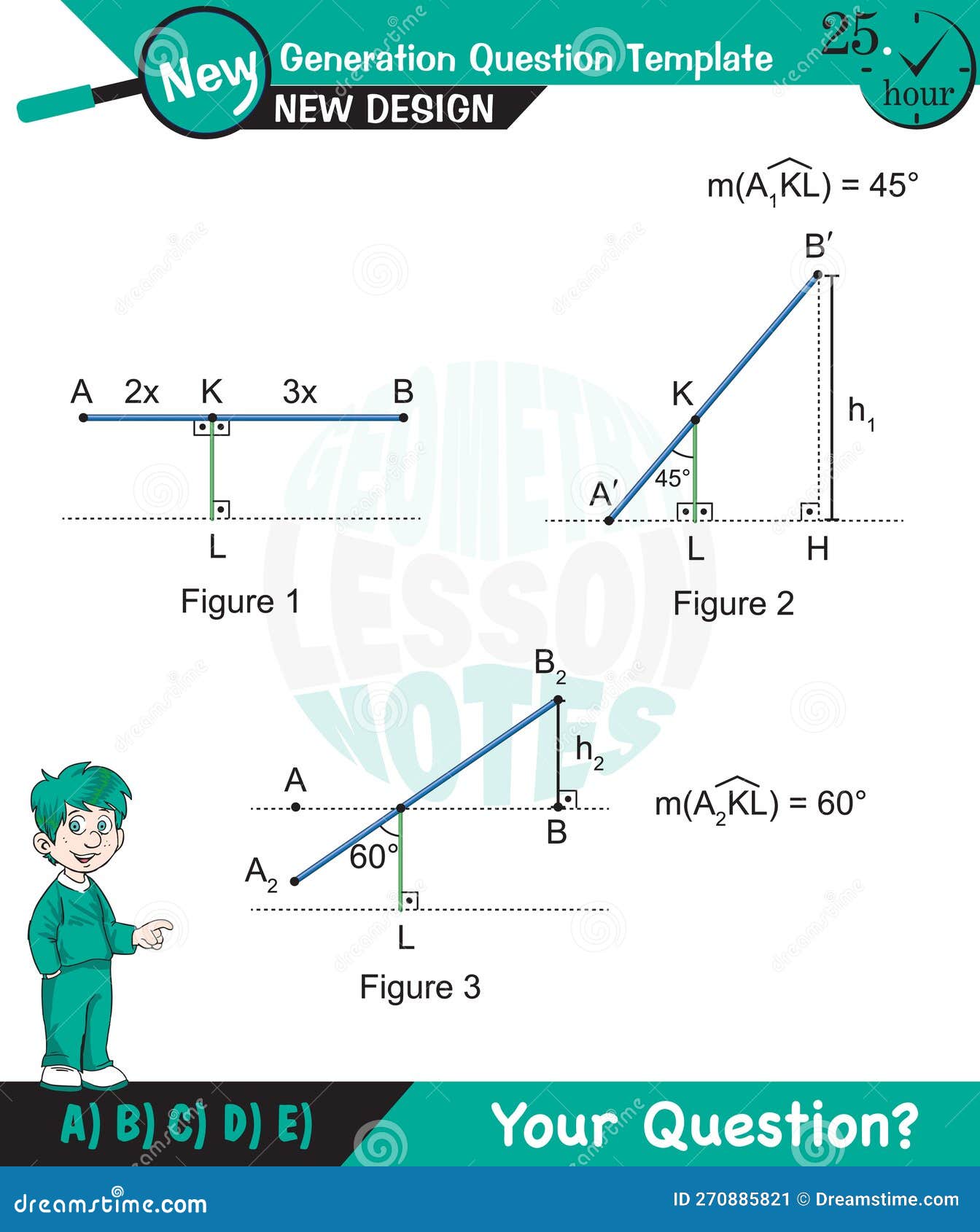 Math, Angles, Angles on the Plane, Angle Questions, Exam Question Stock ...