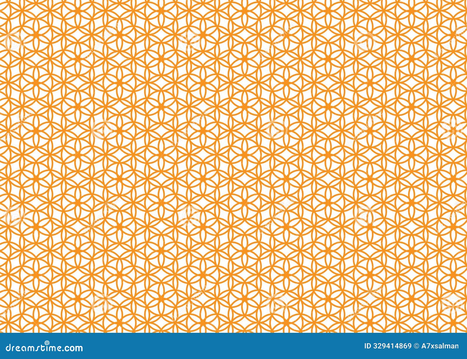 Geometri Pattern Orange Repeating on White Background Stock Vector ...