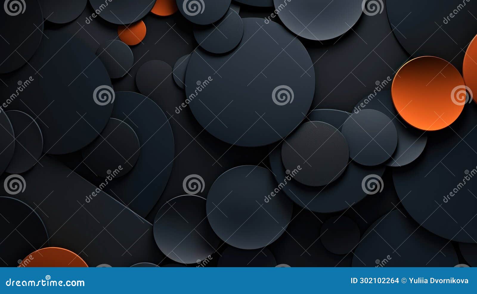 Geometric 3d Smooth Matte Shapes. Abstract Background with Black Colour ...