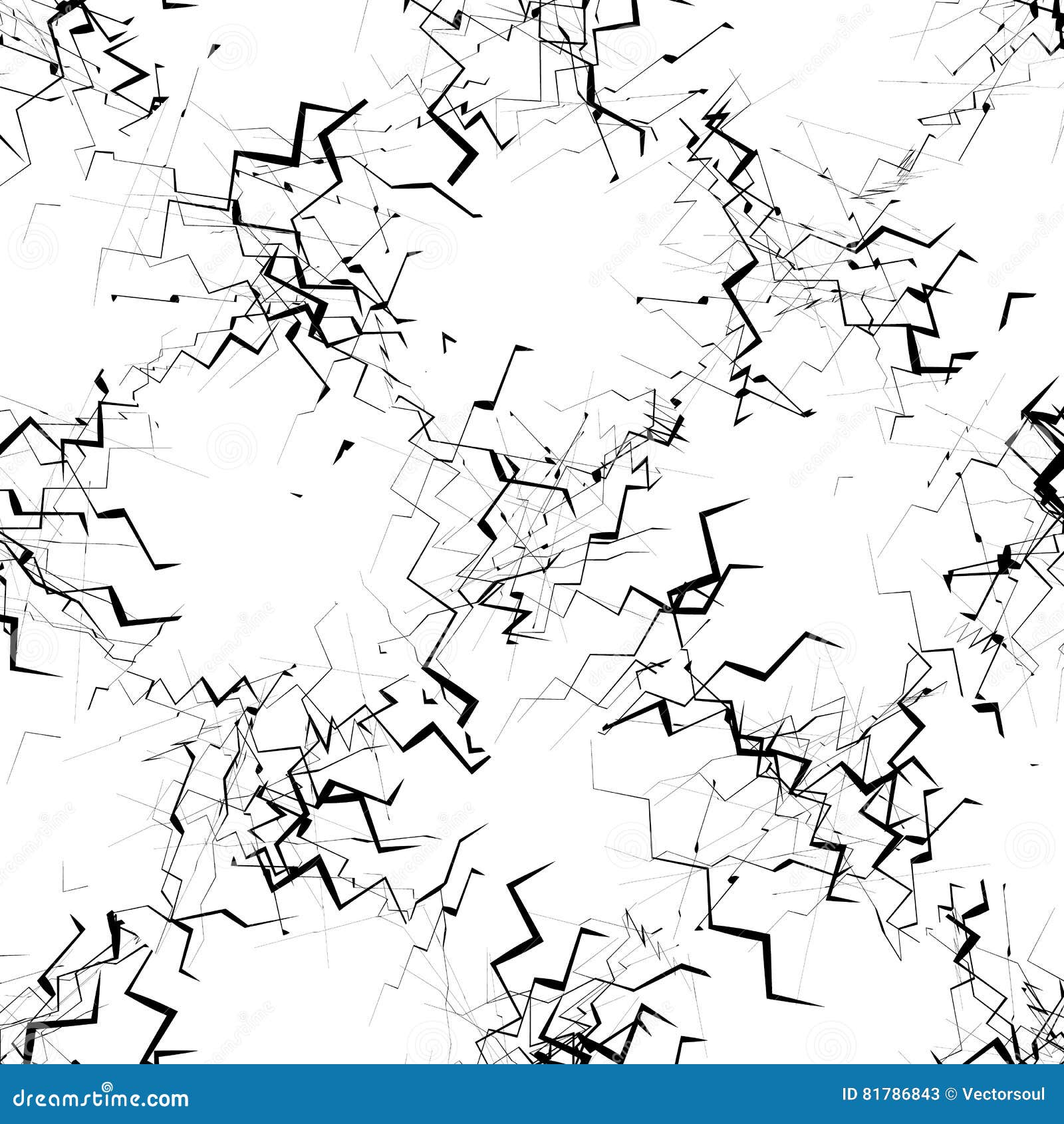 Geometric Abstract Art Edgy Angular Rough Texture Stock Vector