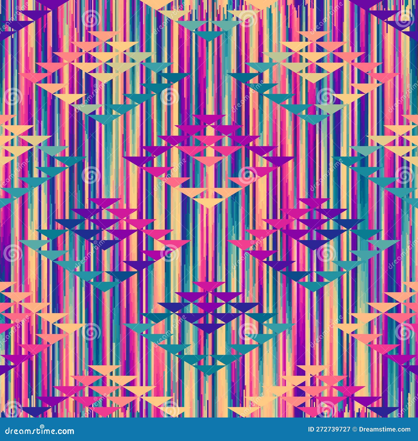 Geometric Abstract Aztec Style Pattern. Seamless Vector Image. Stock ...