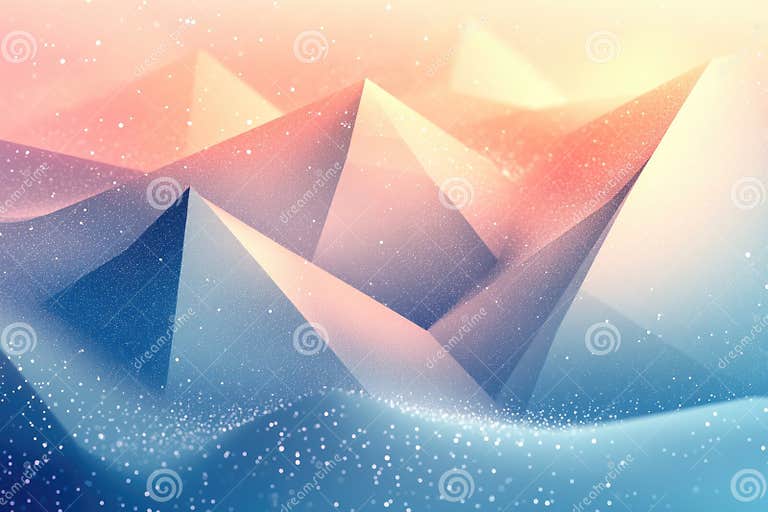 Geometric Abstract Background with Angular Shapes in Soft Pastels for ...