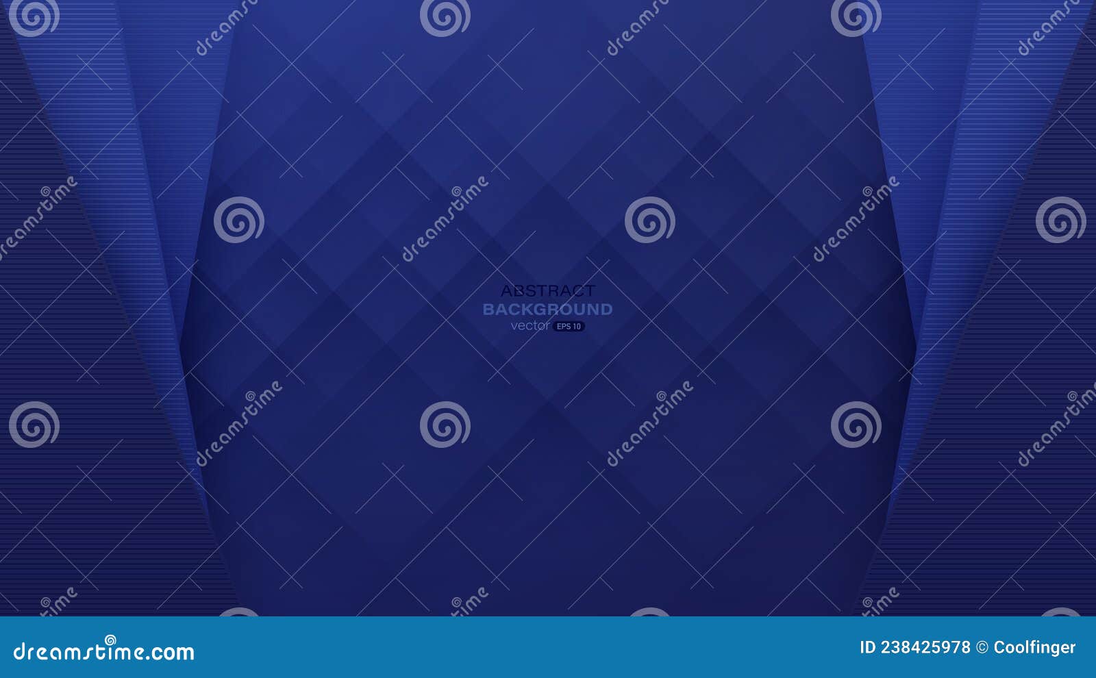 Geometric Abstract Background Blue Layer Design Stock Vector ...