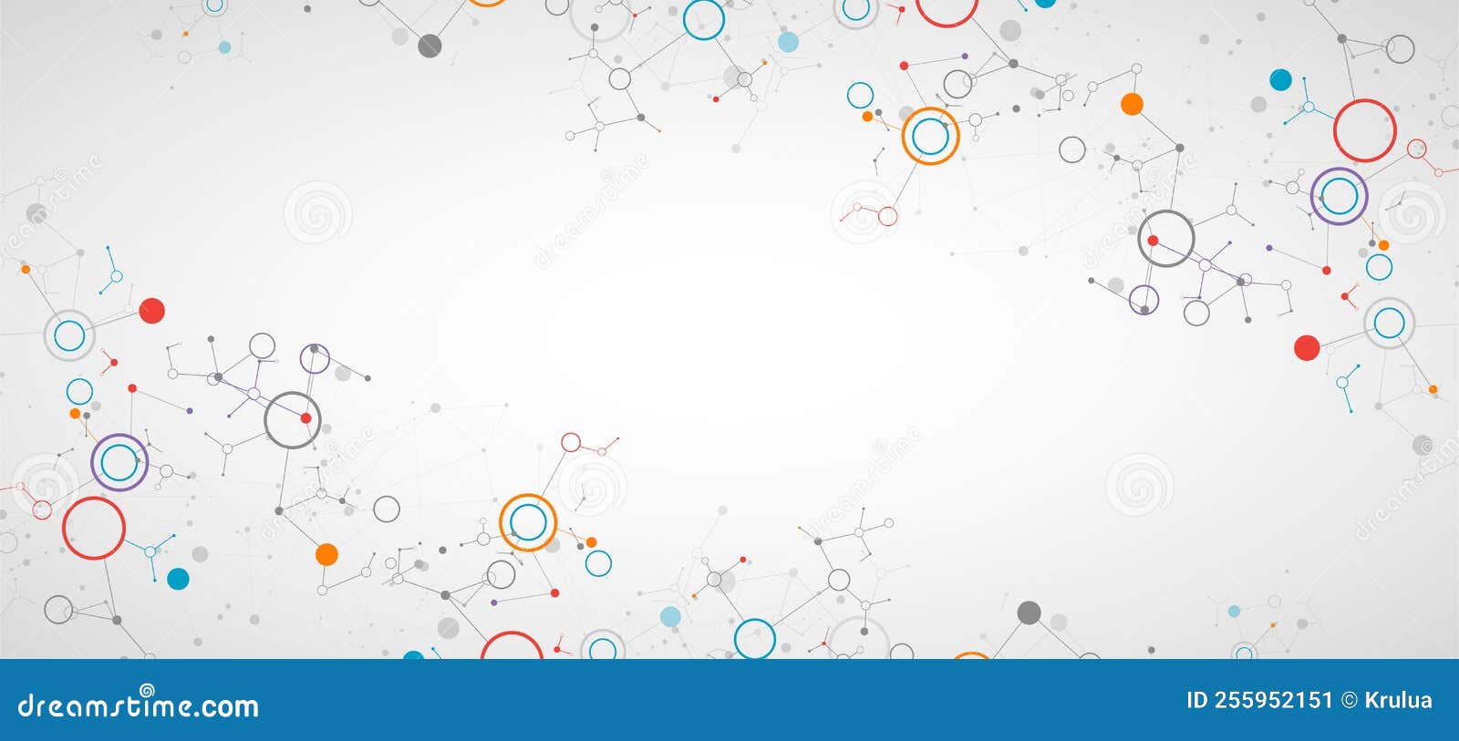 Geometric Abstract Background with Connected Line and Dots. Futuristic ...