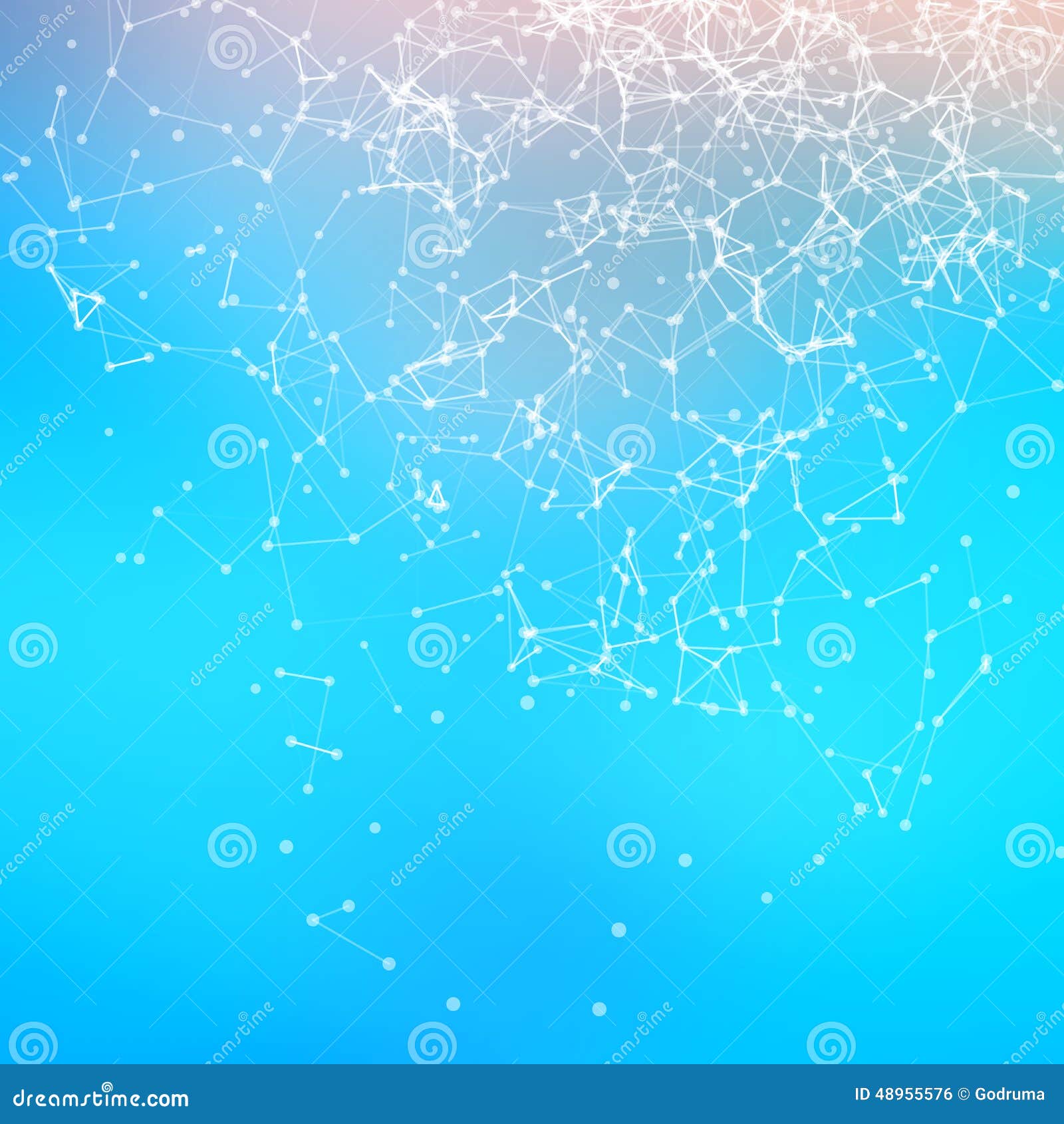 Geometric Abstract Background. Connecting Dots Stock Vector ...