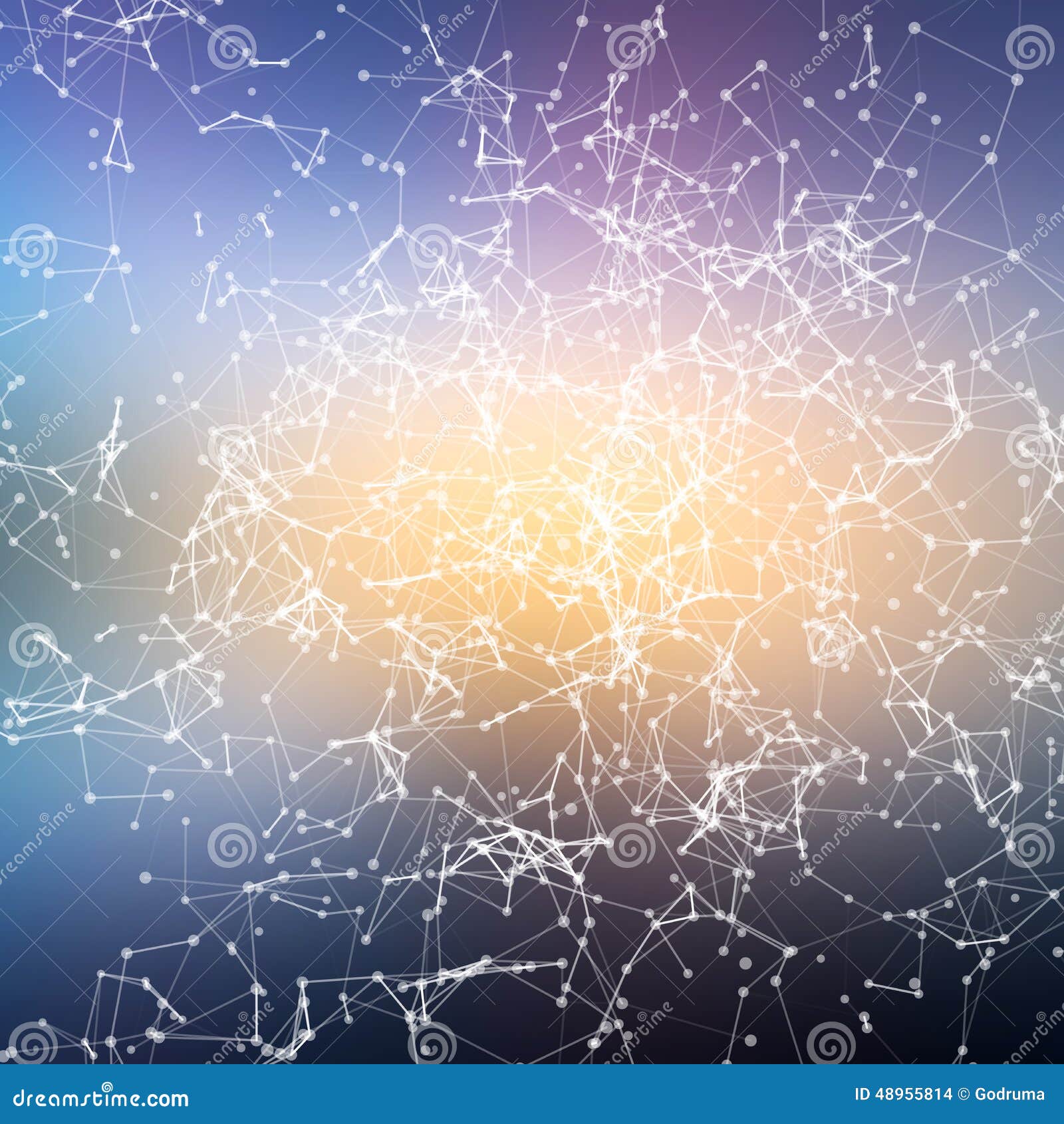 Geometric Abstract Background. Connecting Dots Stock Vector ...