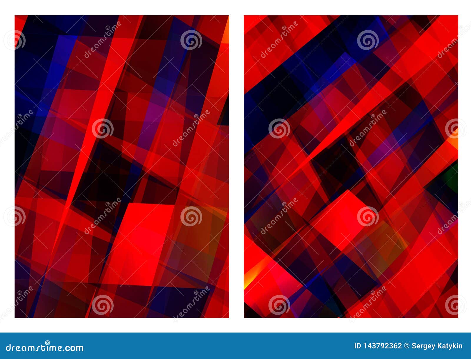 Geometric Abstract Background. Consists of Multi-colored Rectangles ...