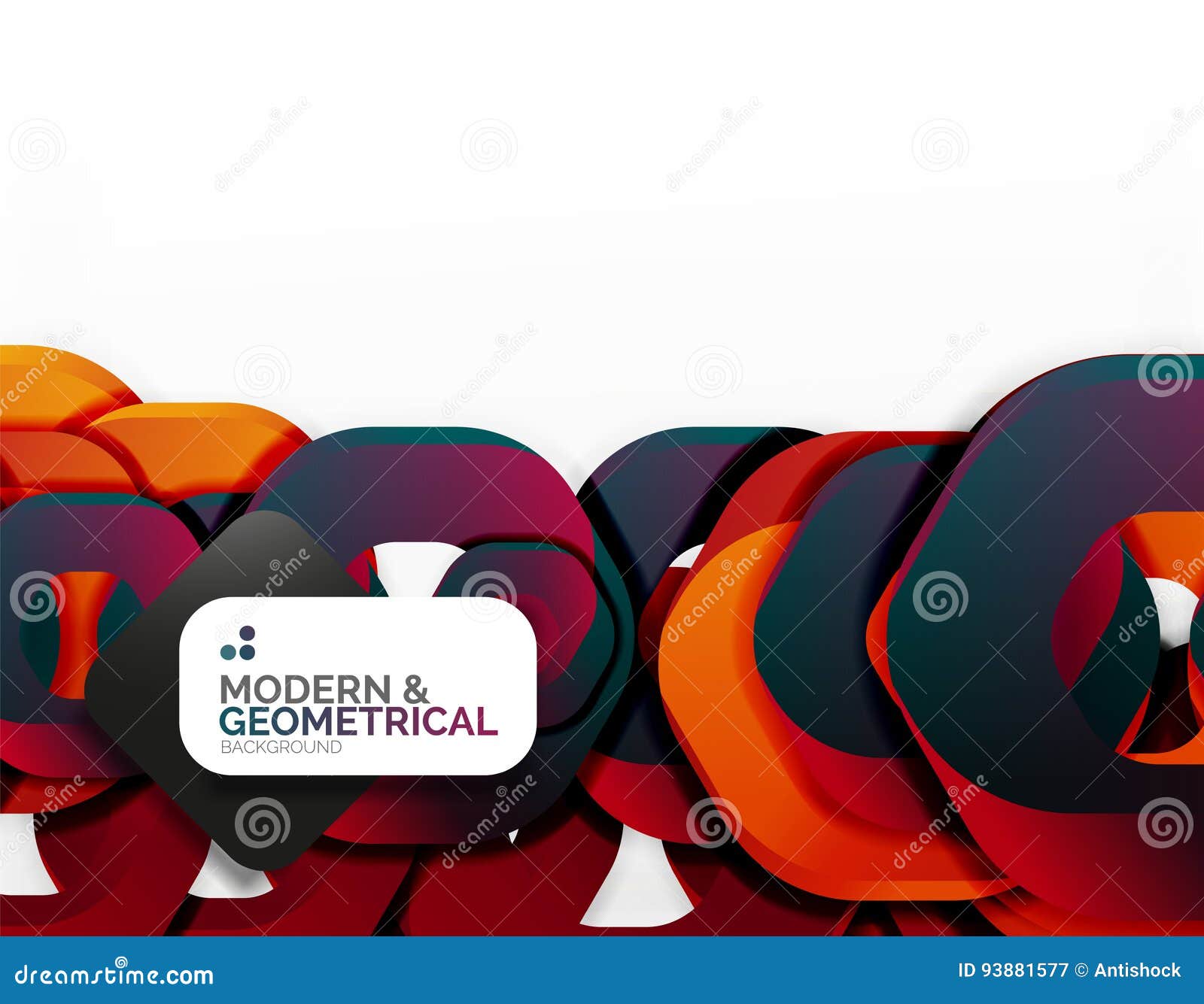 Geometric Abstract Background, Cut Chain Shapes or Hexagons on White ...