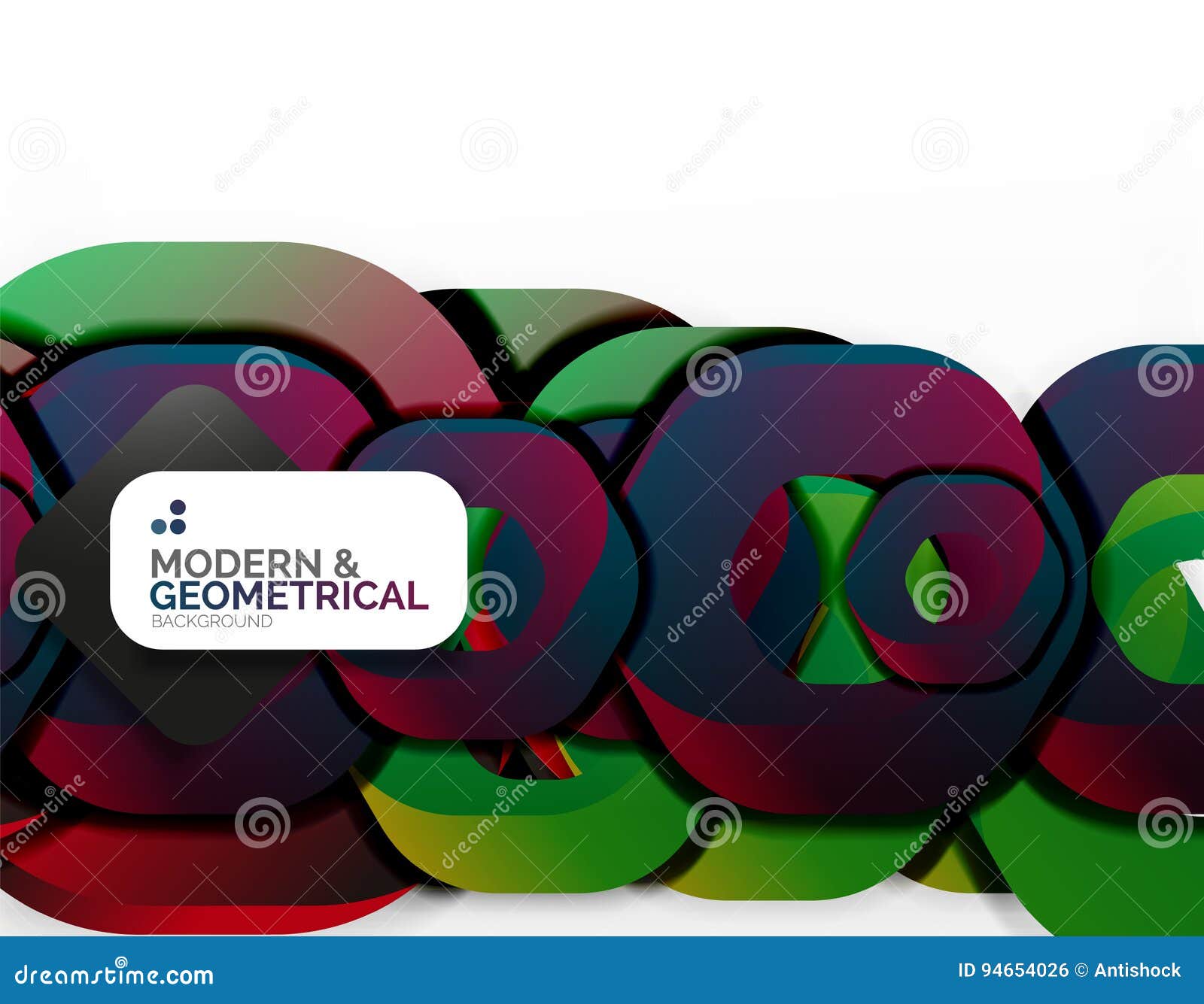 Geometric Abstract Background, Cut Chain Shapes or Hexagons on White ...