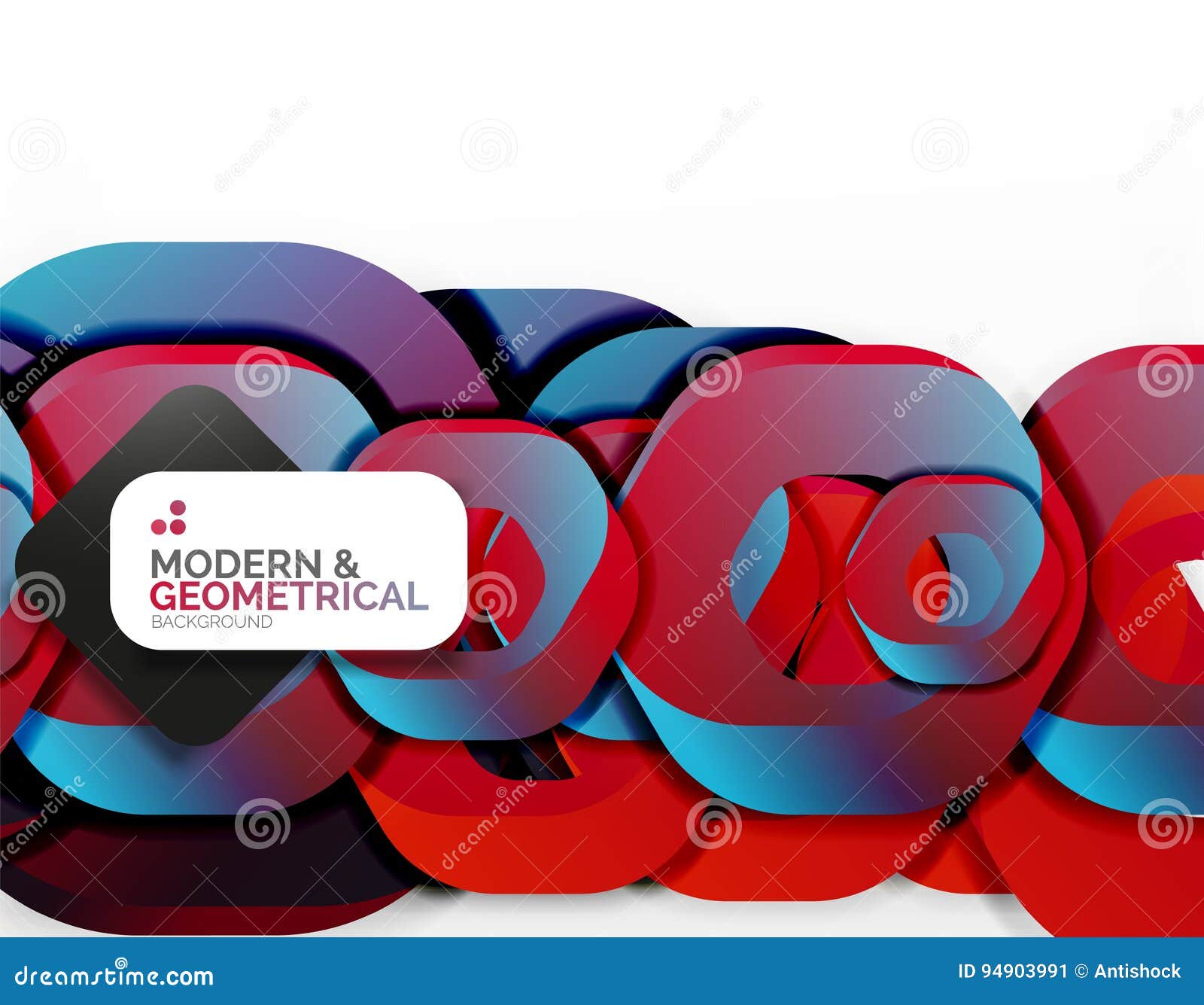 Geometric Abstract Background, Cut Chain Shapes or Hexagons on White ...