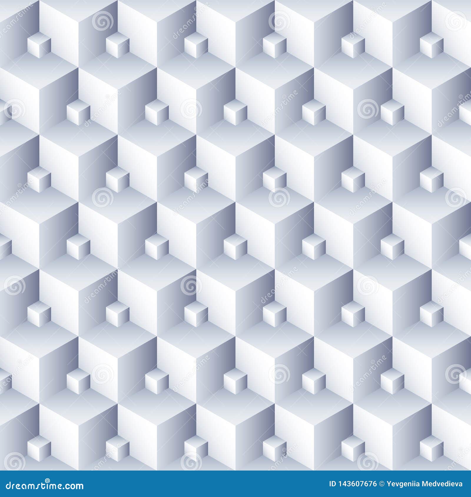 Geometric Abstract Background. 3D Cubes Pattern. Volume Hexagon ...