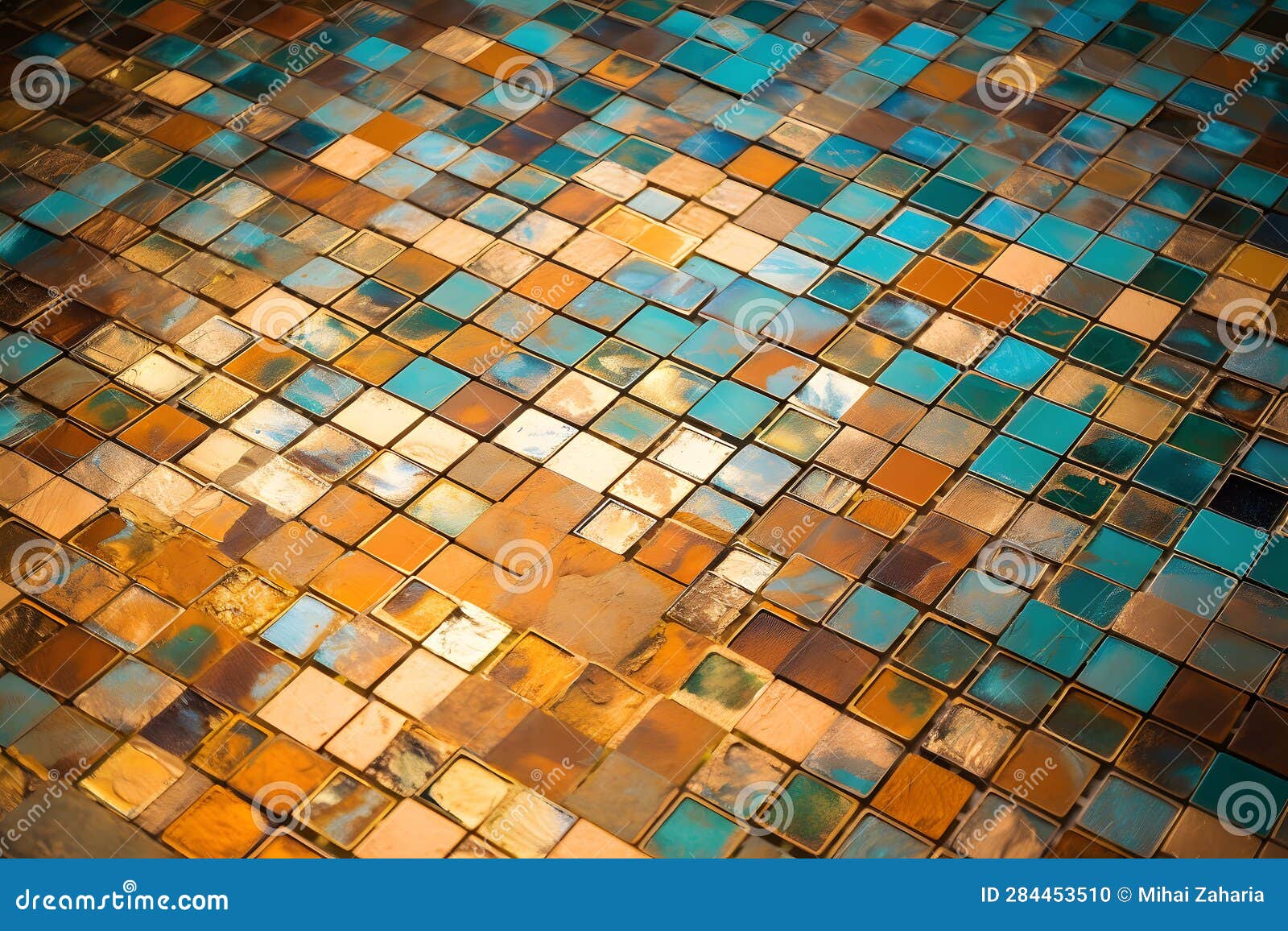 A Geometric Abstract Background Featuring a Grid-like Pattern of Square ...