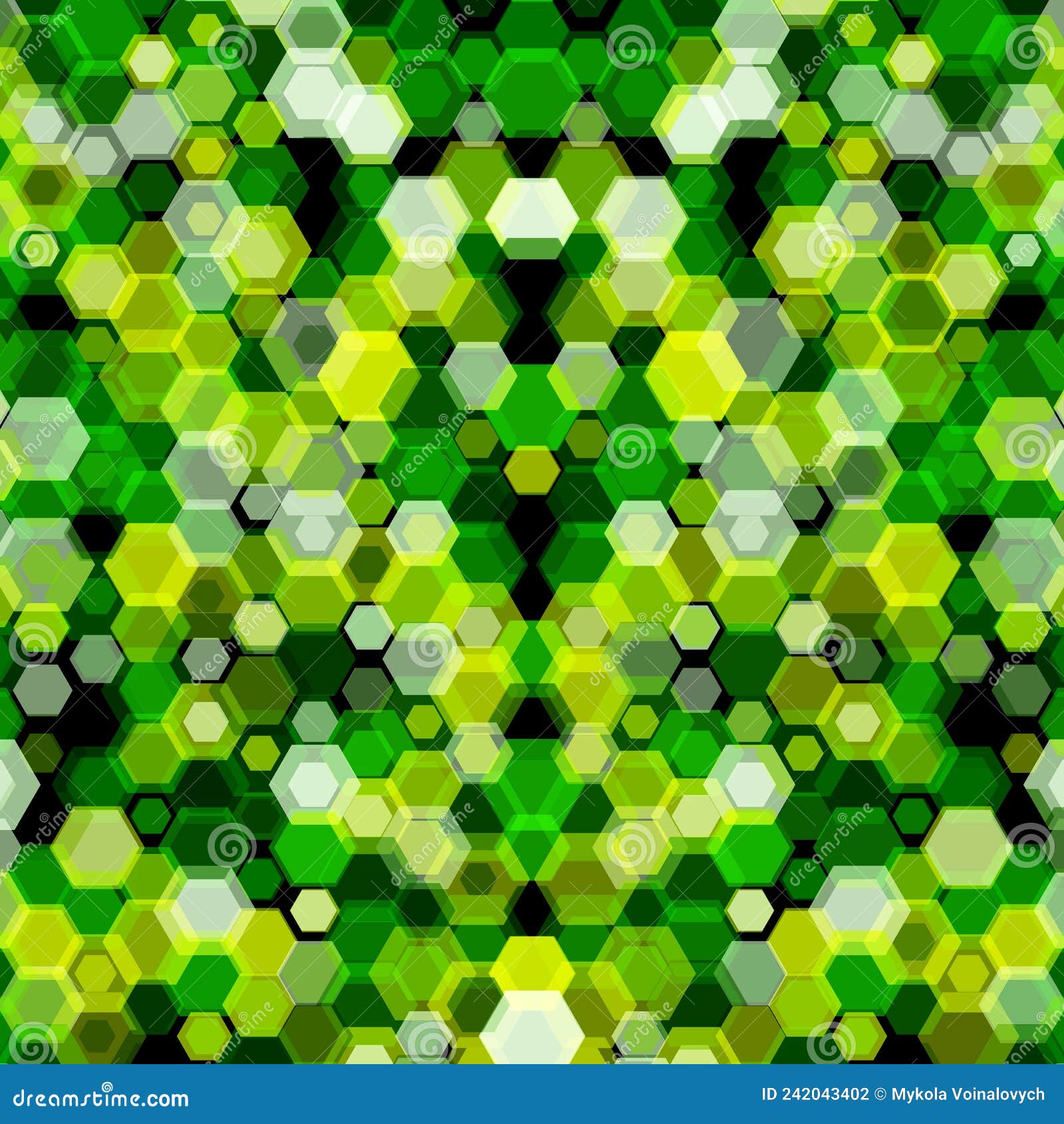 Geometric Abstract Background Green Hexagonal Vector, Brochure Template ...