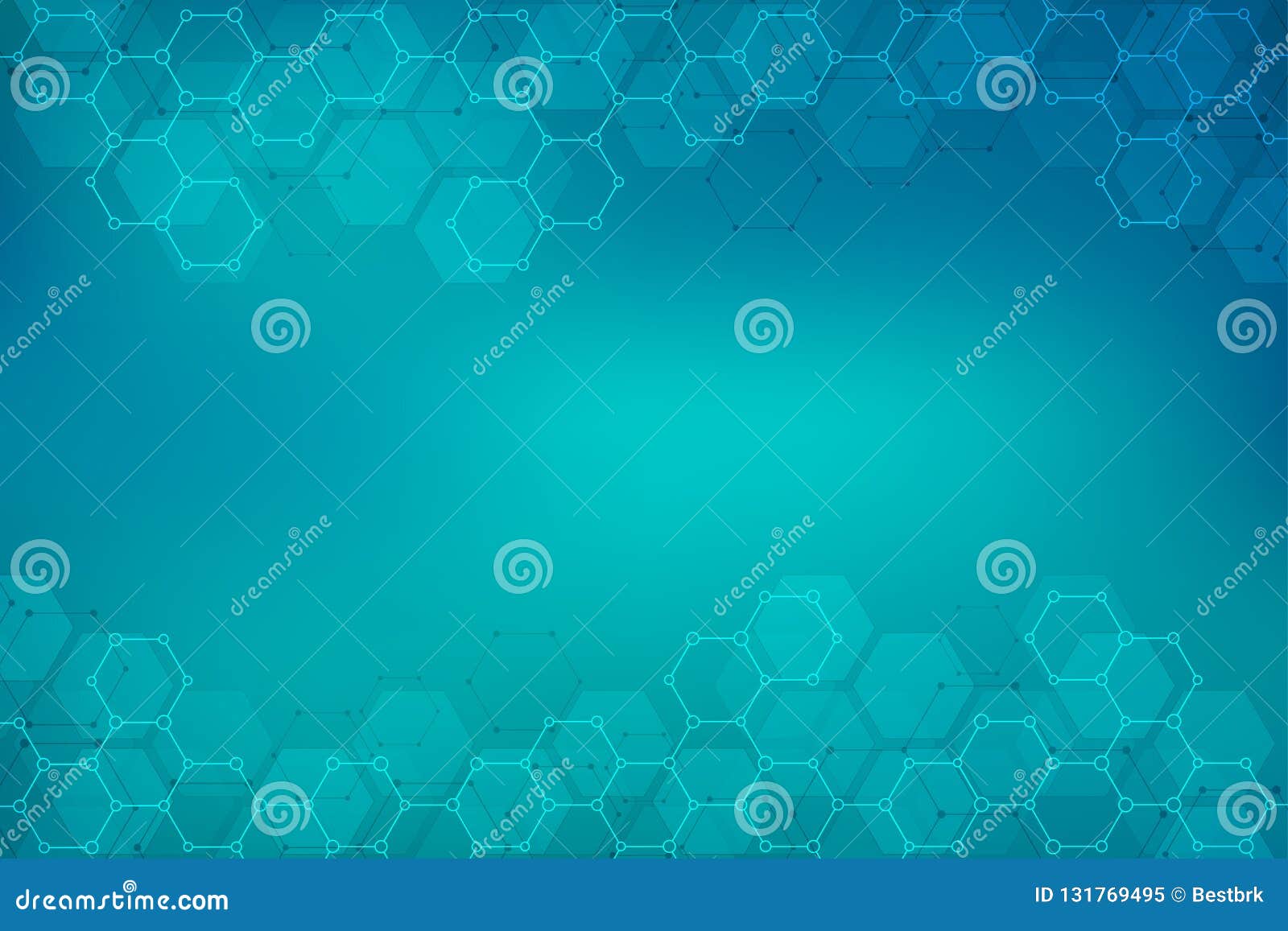 Geometric Abstract Background with Hexagons Elements. Medical ...