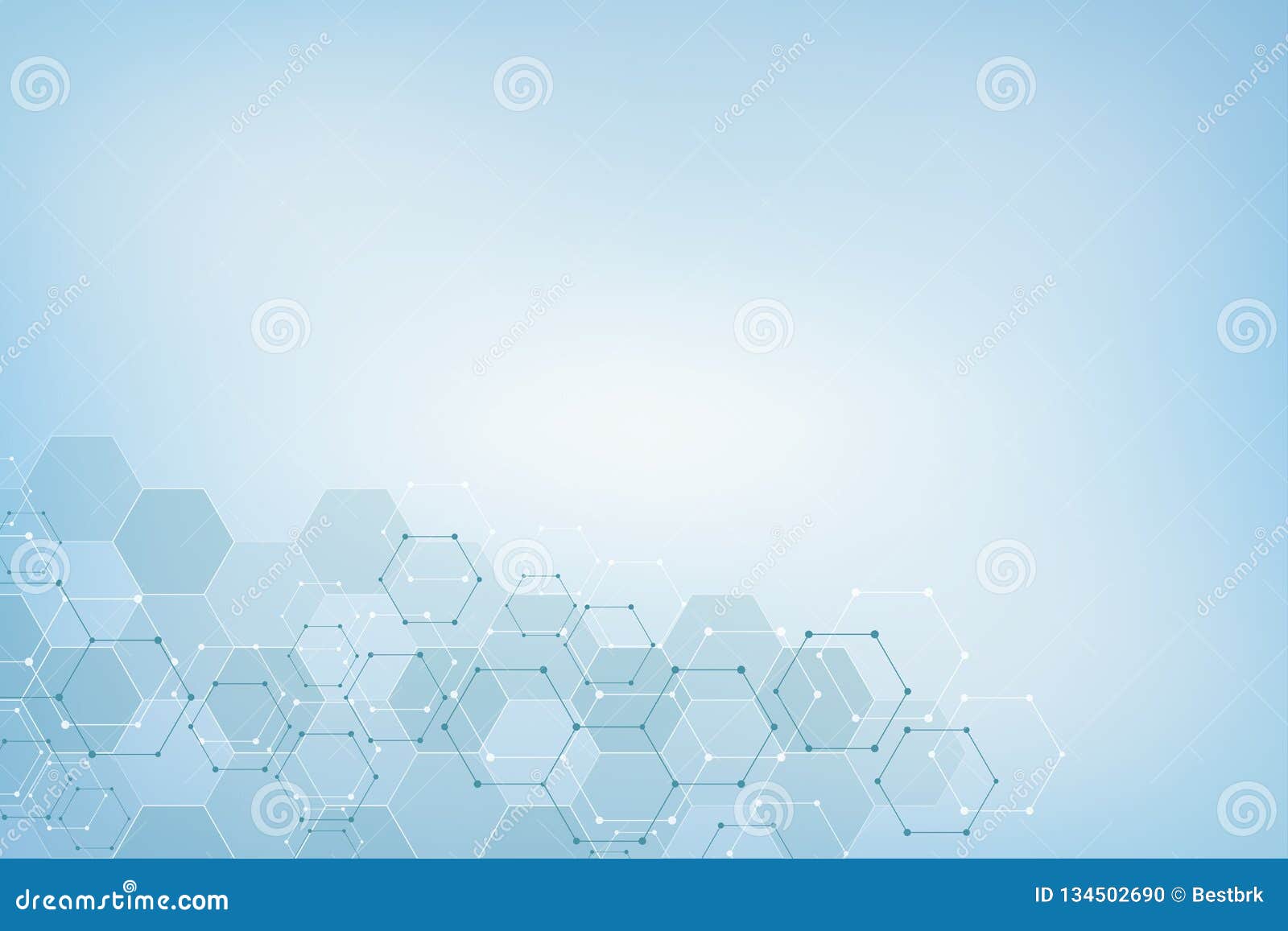 Geometric Abstract Background with Hexagons Elements. Medical ...