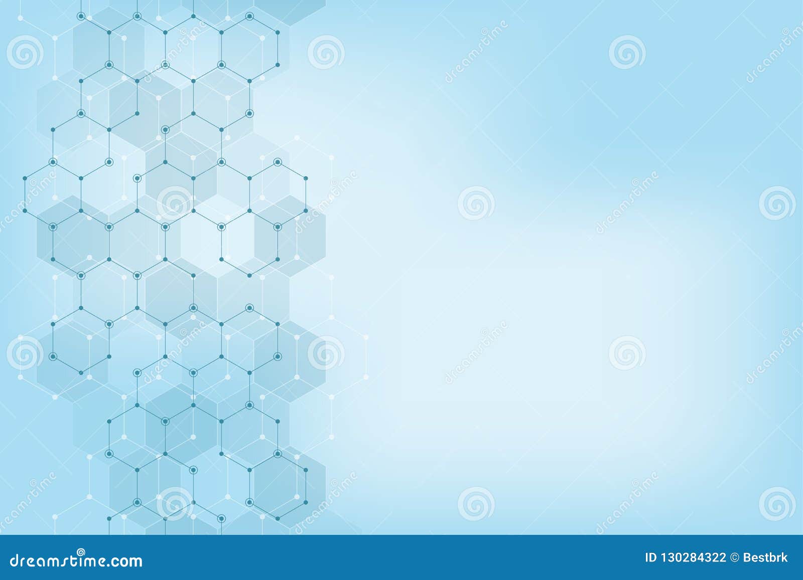 Geometric Abstract Background with Hexagons Elements. Medical ...