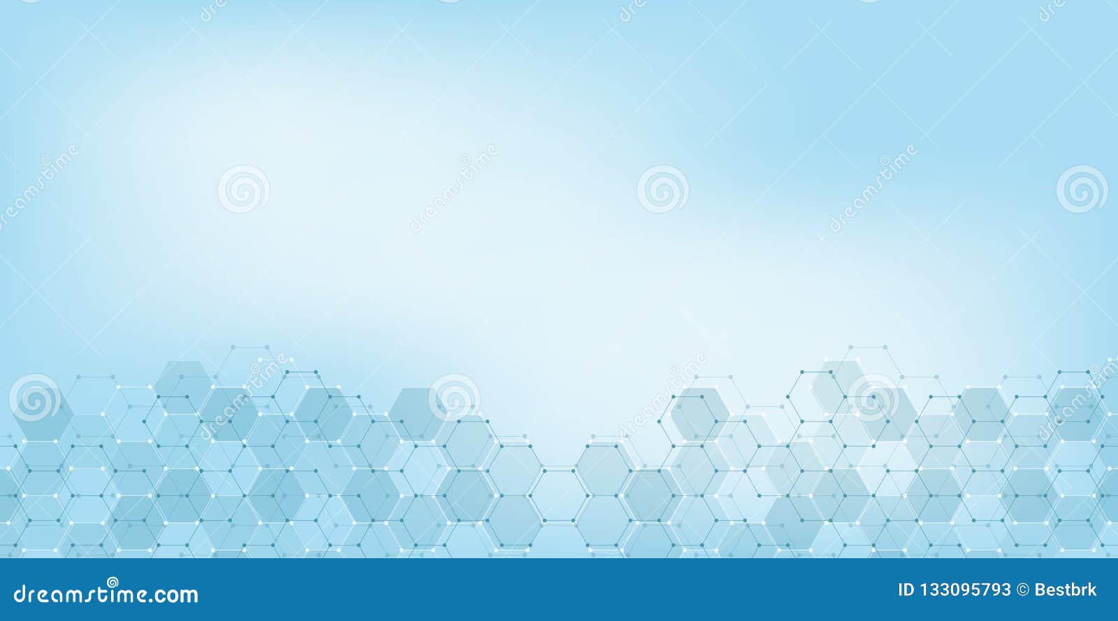 Geometric Abstract Background with Hexagons Elements. Medical ...