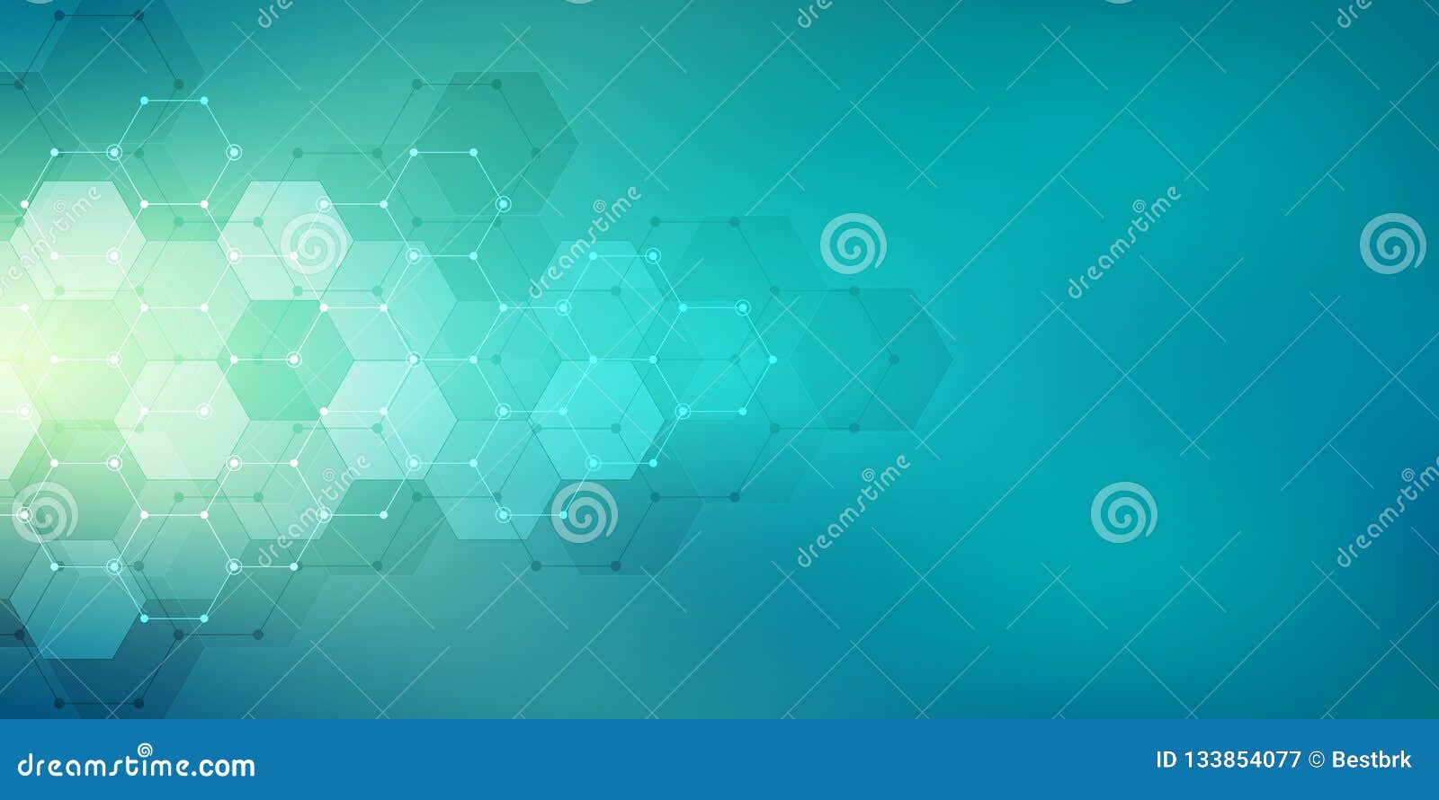 Geometric Abstract Background with Hexagons Elements. Medical ...