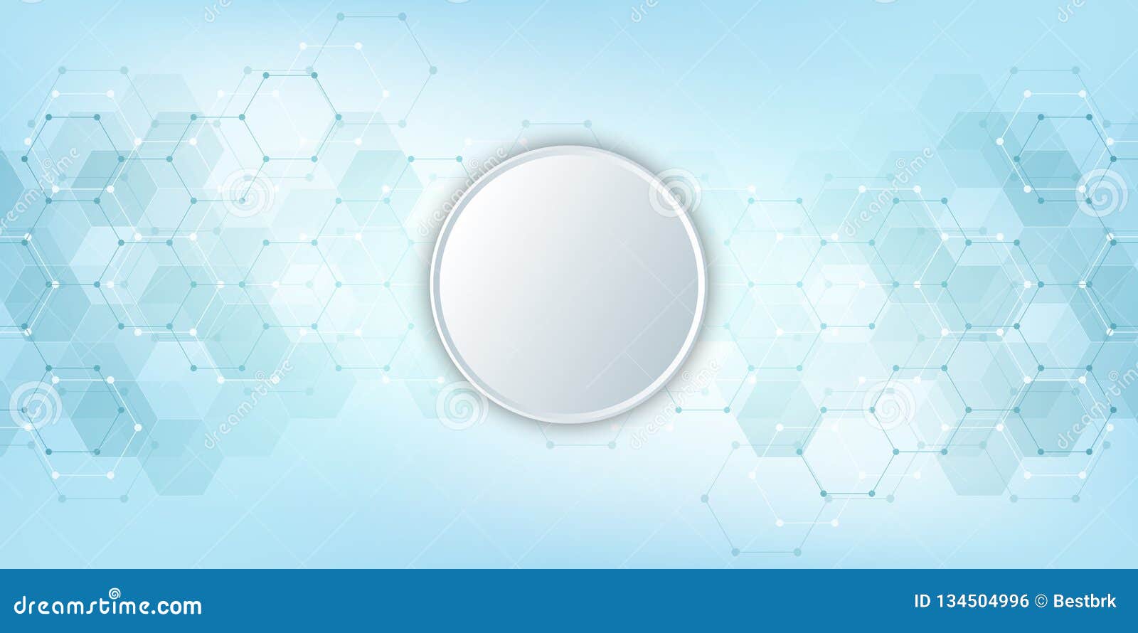 Geometric Abstract Background with Hexagons Elements. Medical ...