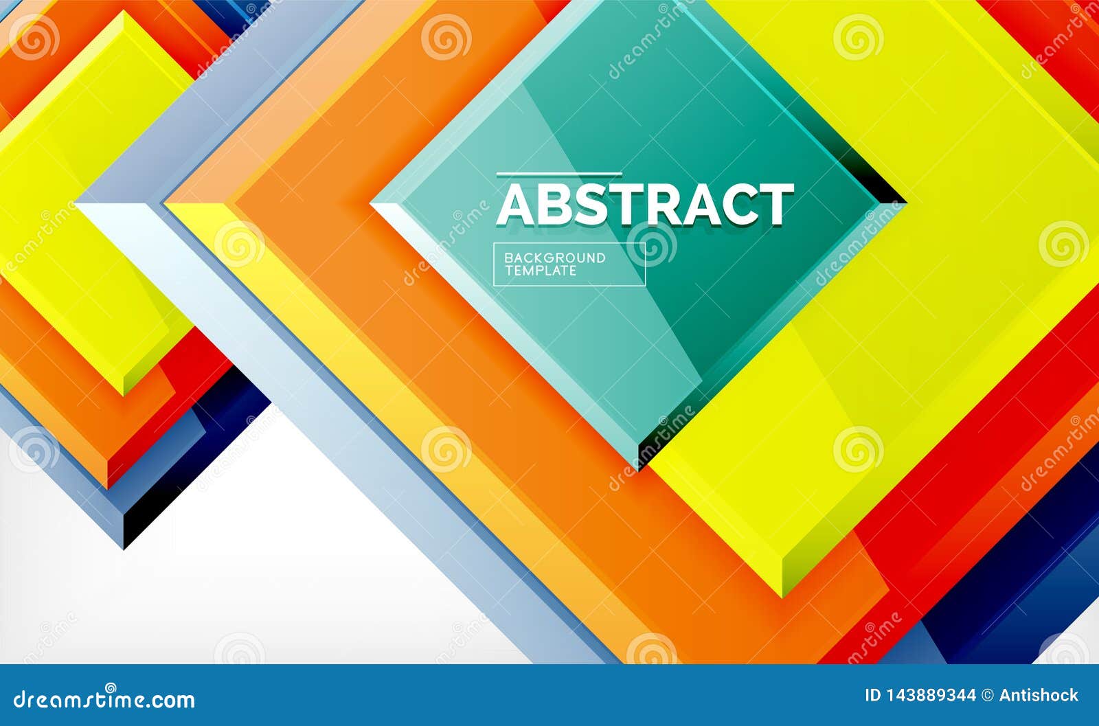 Geometric Abstract Background, Modern Square Design Stock Vector ...