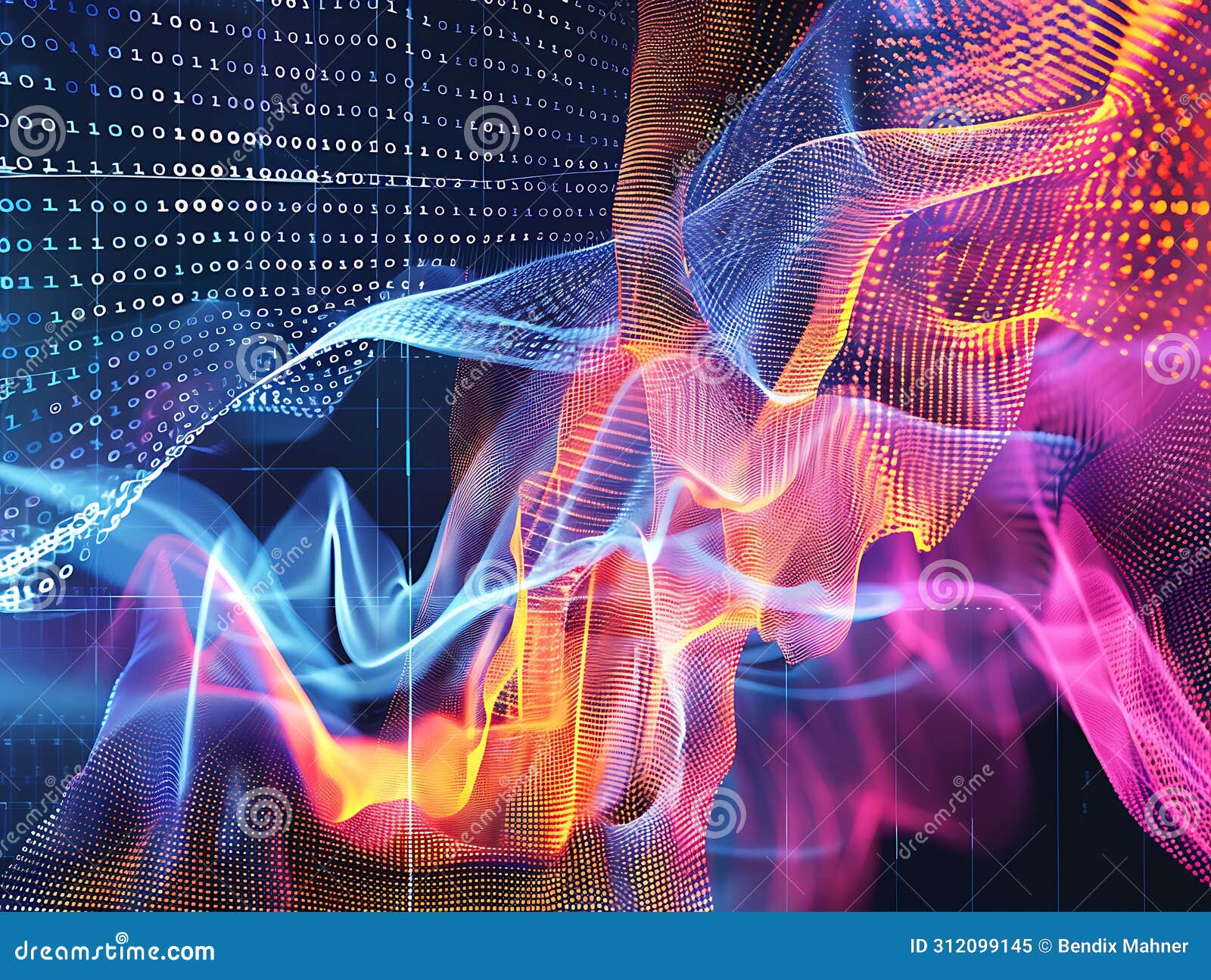 Geometric Abstract Background with Morphing Patterns and Textures Stock ...