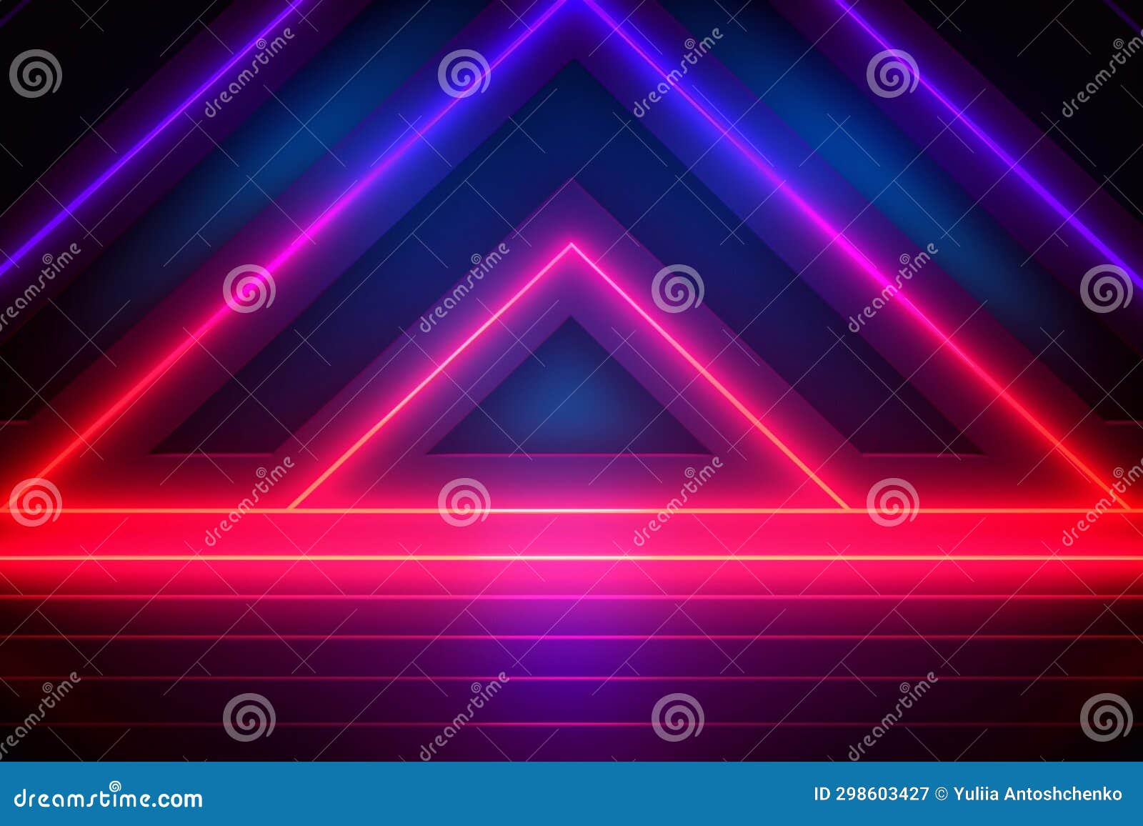 Abstract Background with Neon Effect. Stock Illustration - Illustration ...