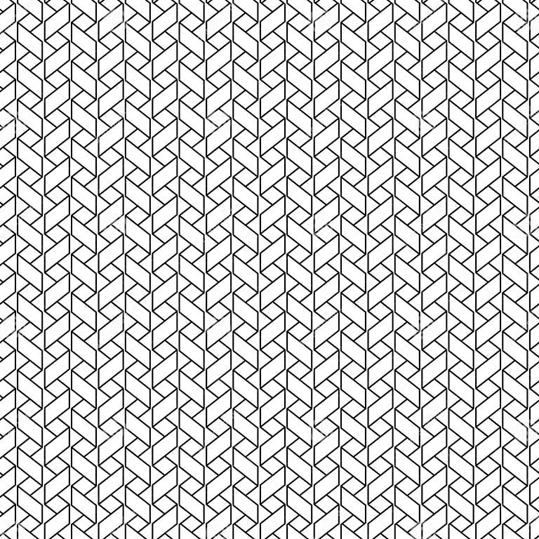 Geometric Abstract Background. Seamless Serpentine Pattern. Repeating ...