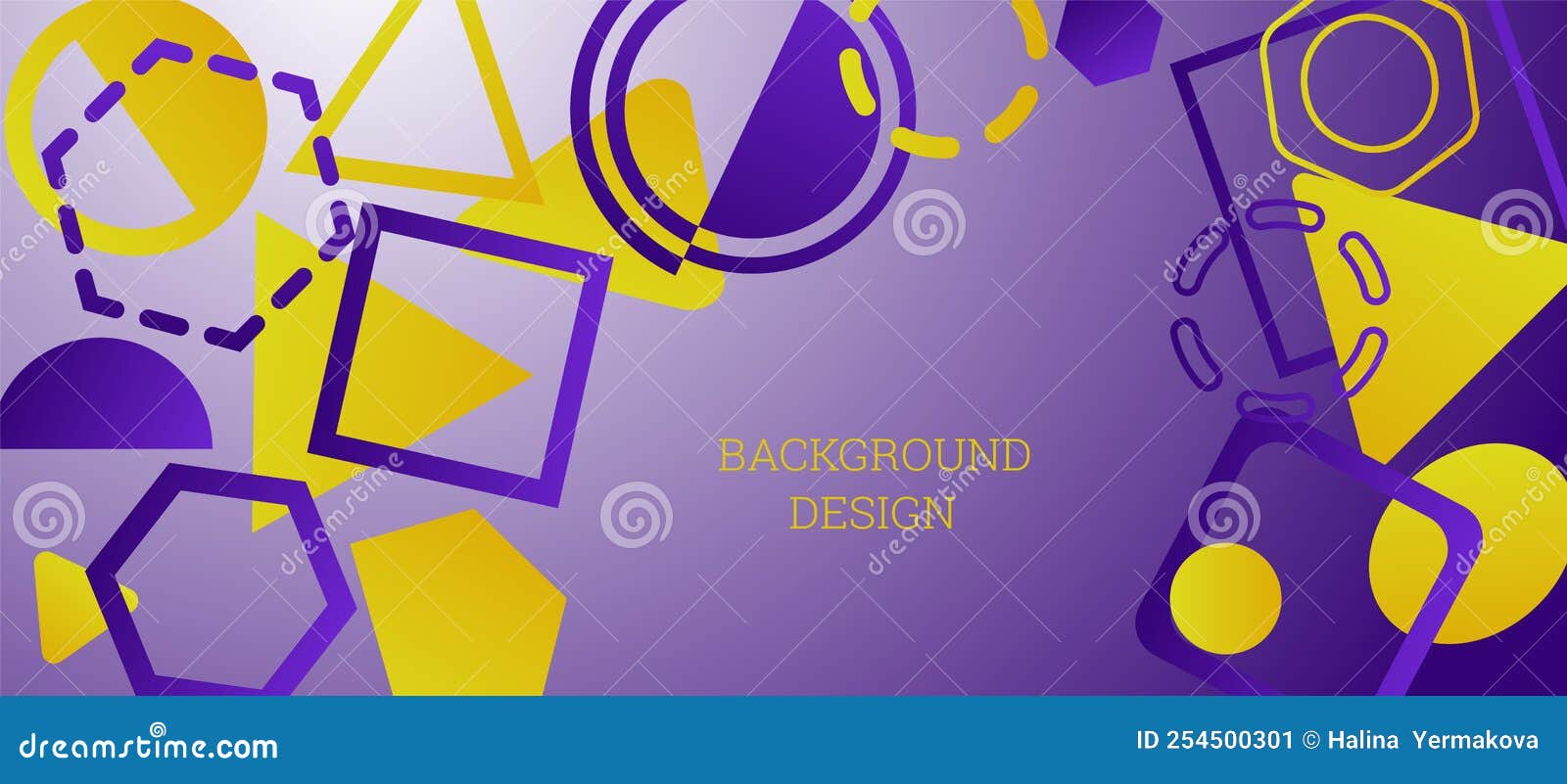 Geometric Abstract Background. Various Geometric Shapes. Cover Design ...